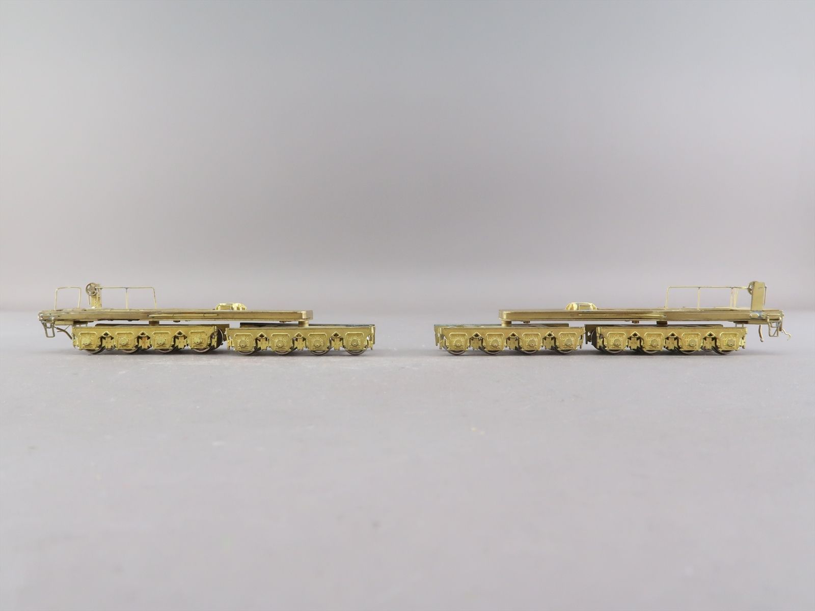 HO Brass Model - ALCO X-106 PRR Pennsylvania FW-1 & FD-2 Depressed Center Queen Mary Flat Car ...