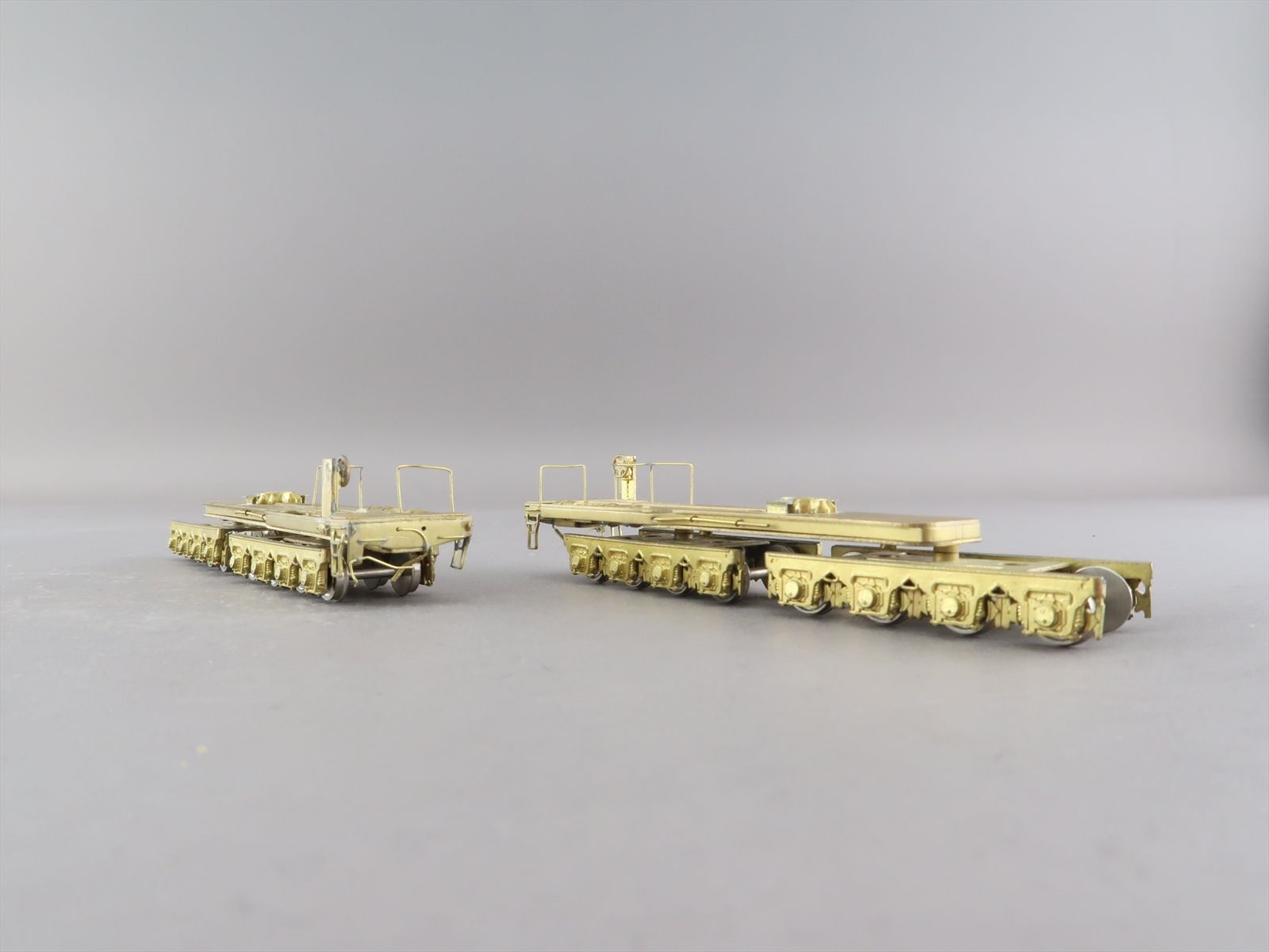 HO Brass Model - ALCO X-106 PRR Pennsylvania FW-1 & FD-2 Depressed Center Queen Mary Flat Car ...