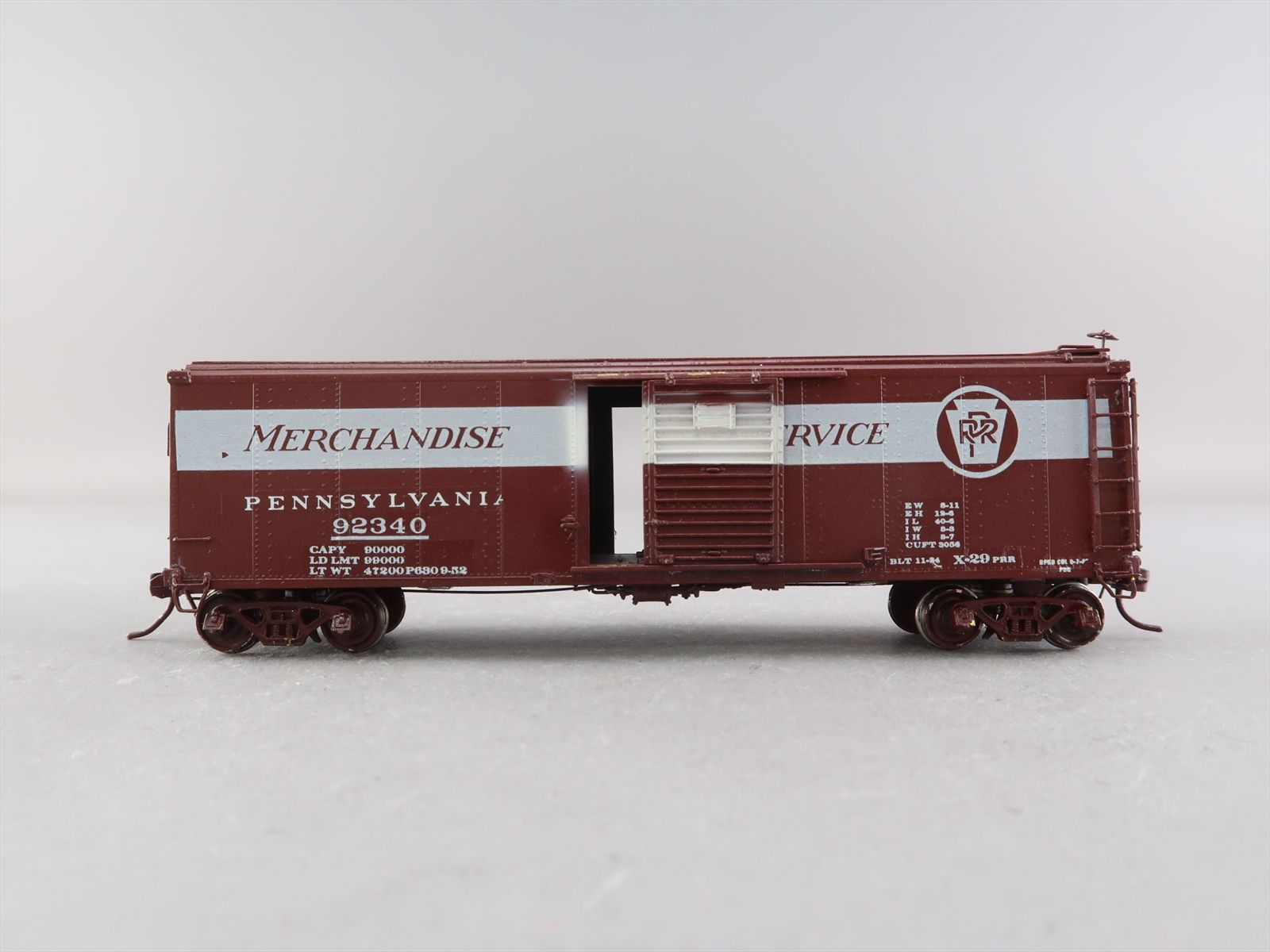 HO Brass Model Train - OMI 3013 PRR Pennsylvania X-29 Boxcar #92340 ...