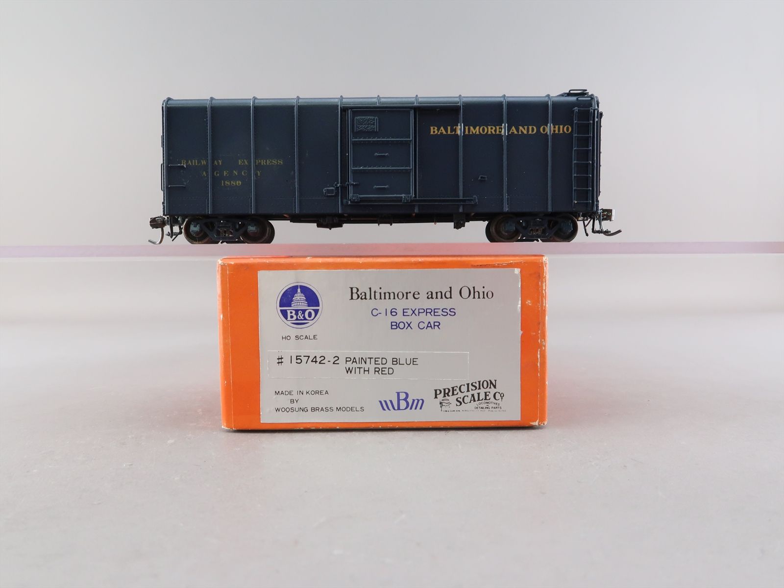 HO Brass Model - PSC 15742-2 B&O Baltimore & Ohio C-16 Express Boxcar ...