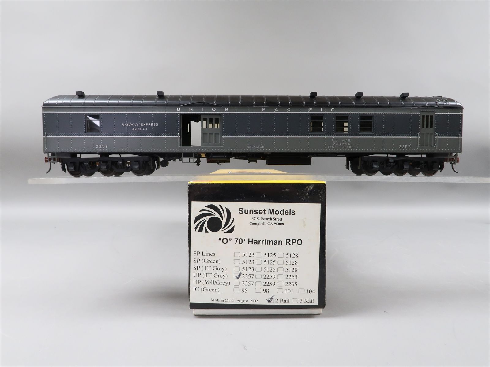 O Brass Model - SS Sunset UP Union Pacific 70' Harriman RPO TTG Two ...