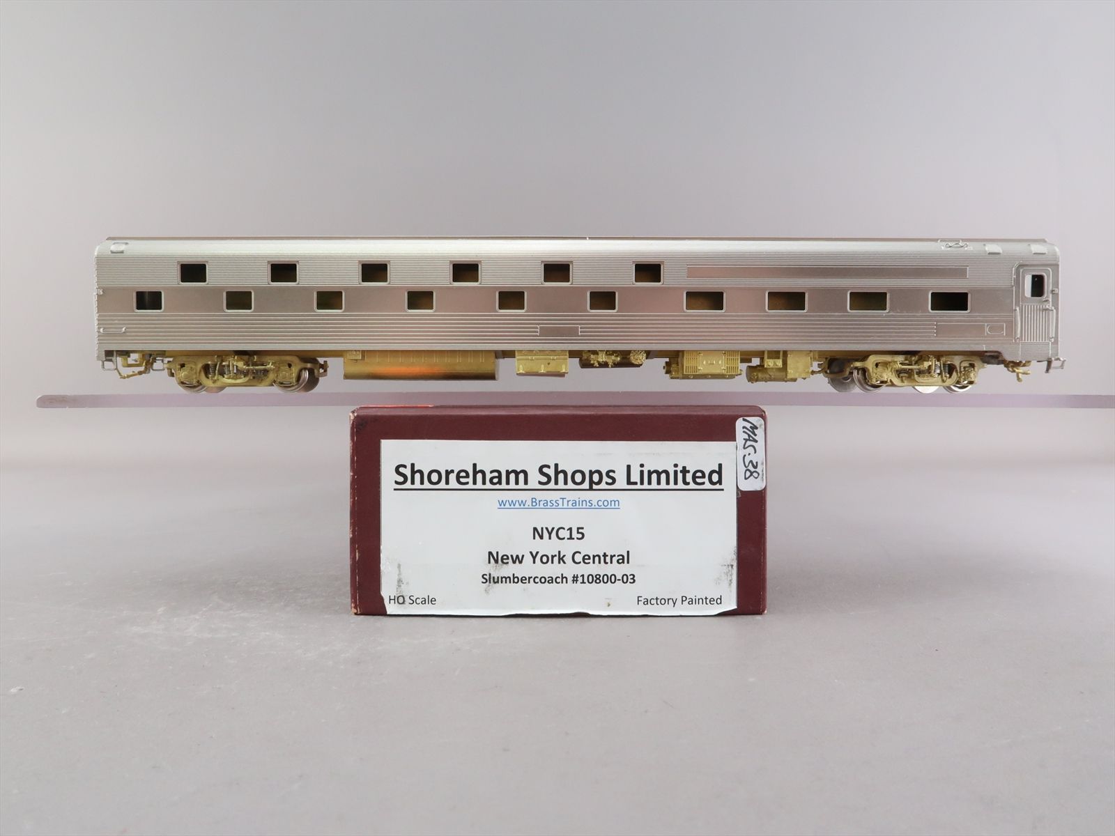HO Brass Passenger - SSL Shoreham Shops NYC15 NYC Slumbercoach #10800 ...