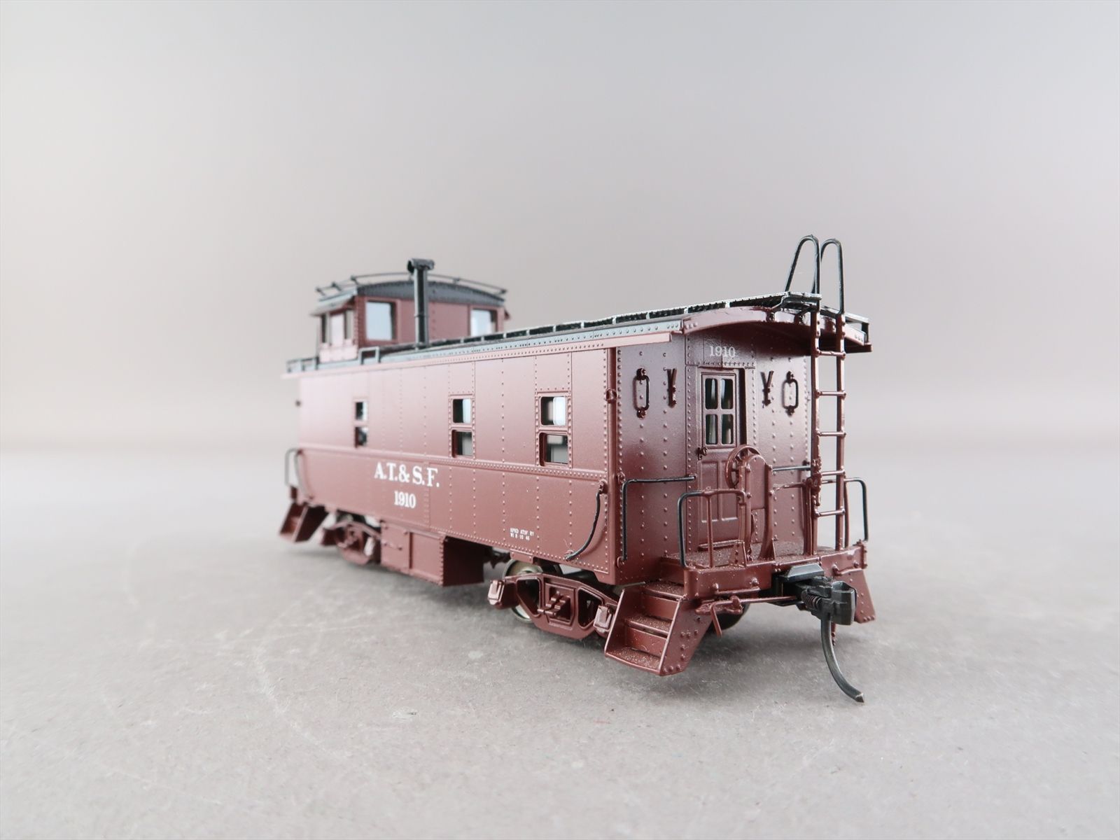 HO Brass Model - DP AT&SF Santa Fe Round Roof Steel Caboose #1910 - F/P ...