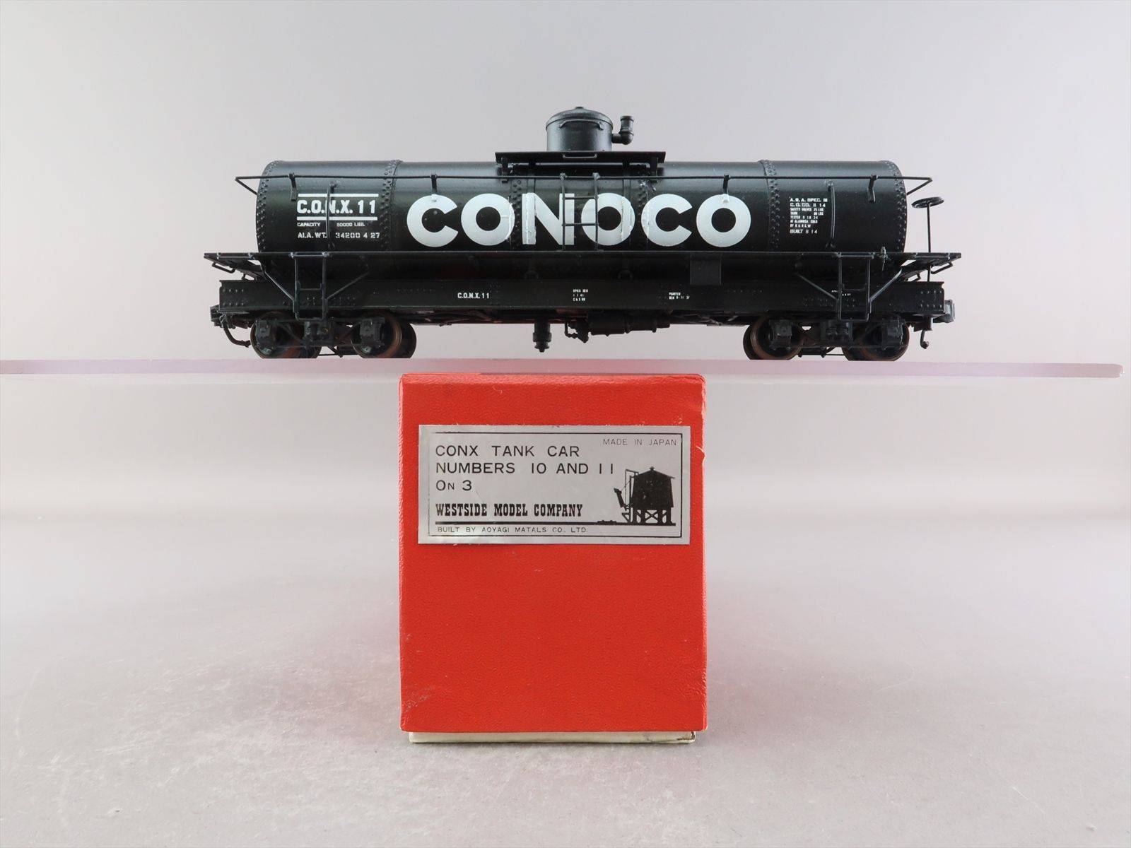 On3 Brass Model - WMC CONX Conoco Tank Car #11 - Custom - Aoyagi