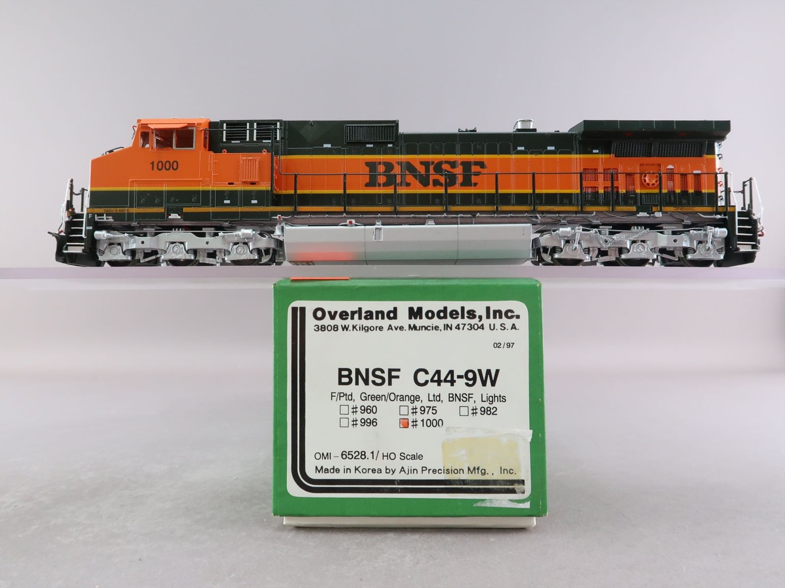 HO Brass Model - OMI 6528.1 BNSF Burlington Northern Santa Fe Dash C44-9W #1000 - F/P - 1997 Run ...