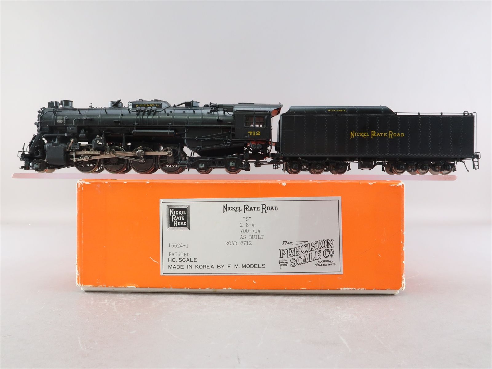 HO Brass Model - PSC 16624-1 NKP Nickel Plate S Class 2-8-4 #712 - F/P ...