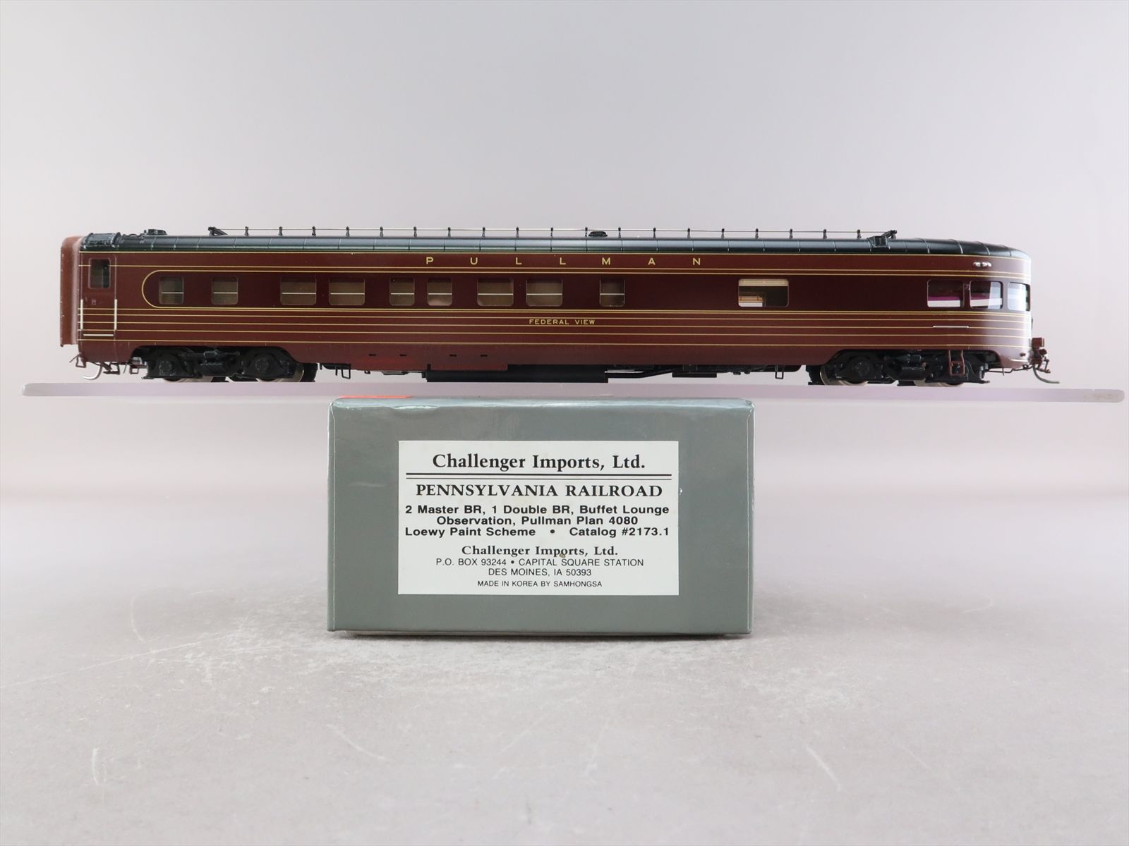 HO Brass Model - CIL 2173.1 PRR Pennsylvania 2-1 Buffet Lounge ...