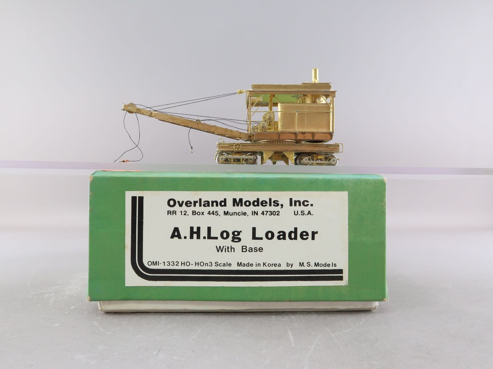 HO / HOn3 Brass Model - OMI 1332 A.H. Log Loader w/ Base - Unpainted ...