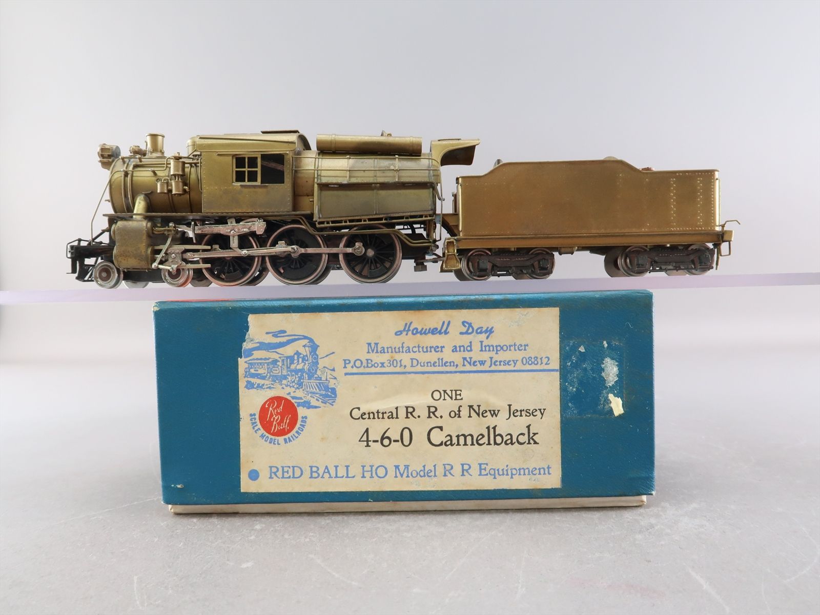 HO Brass Model - Red Ball CNJ Jersey Central Camelback 4-6-0 ...