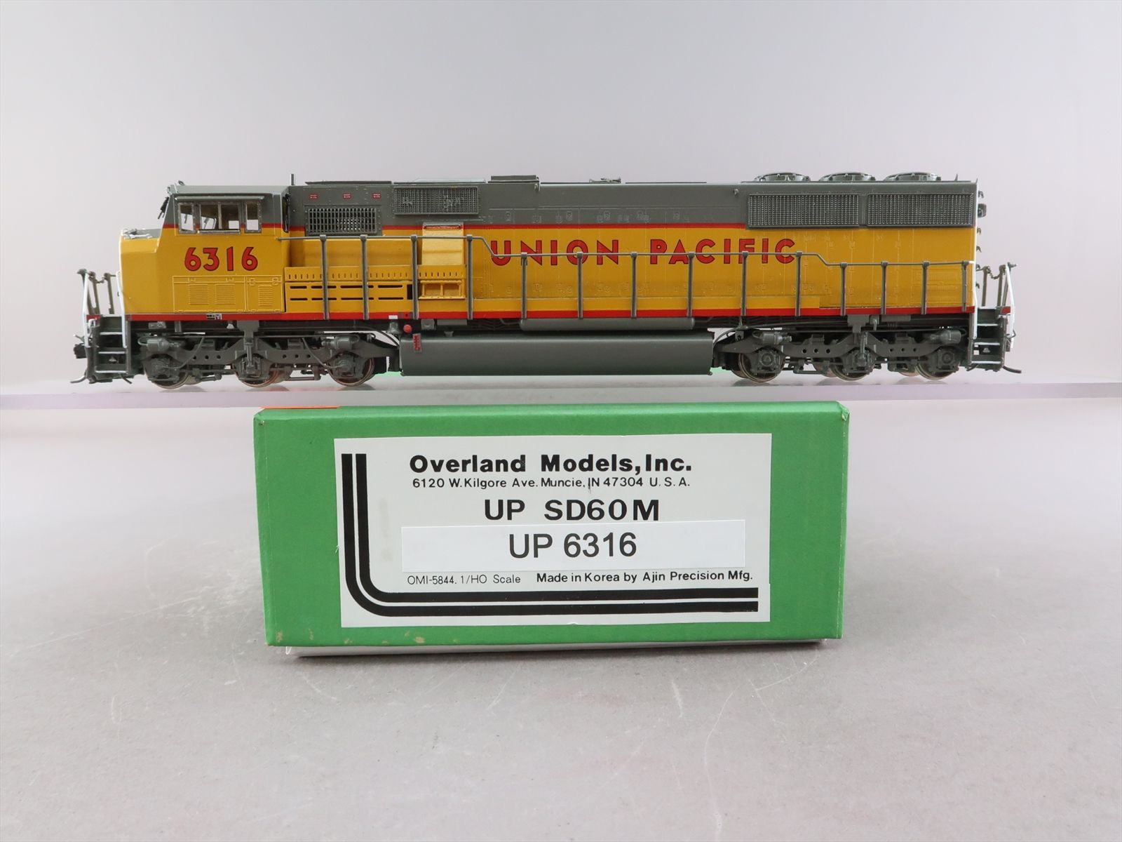 HO Brass Model - OMI 5844.1 UP Union Pacific SD60M w/ 2 Pane Window #6316 - F/P - 1993 Run - Ajin