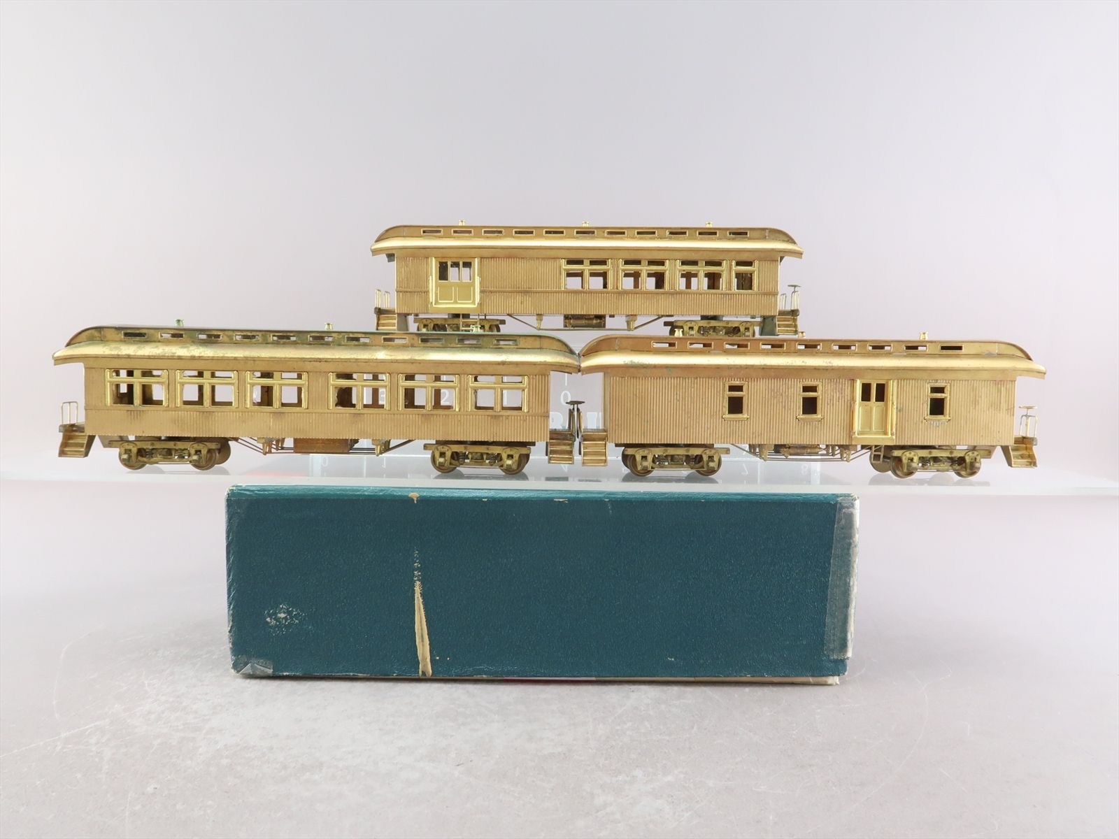 HO Brass Model - PFM Old-Time 3 Car Heavyweight Passenger Set Baggage ...