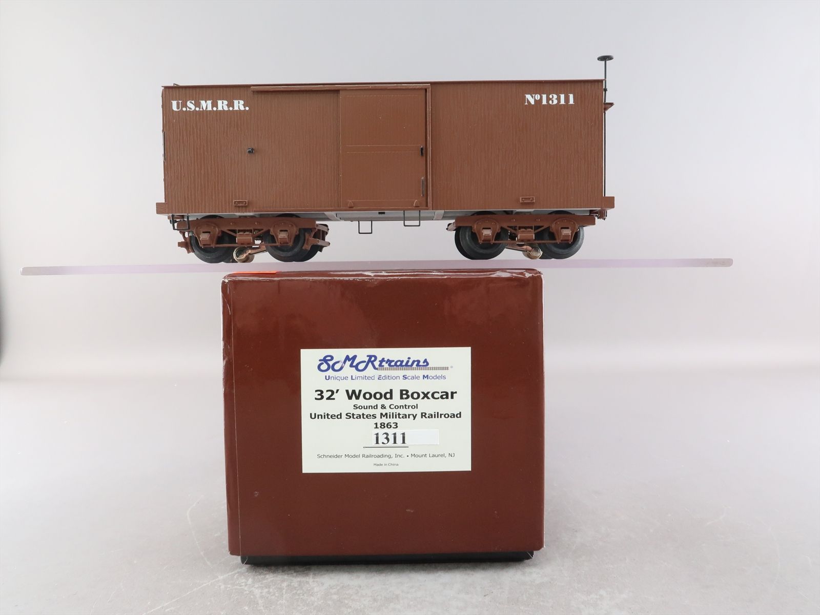 O Brass Model - SMR USMRR US Military 32' Boxcar 1863 Era #1311 - F/P ...
