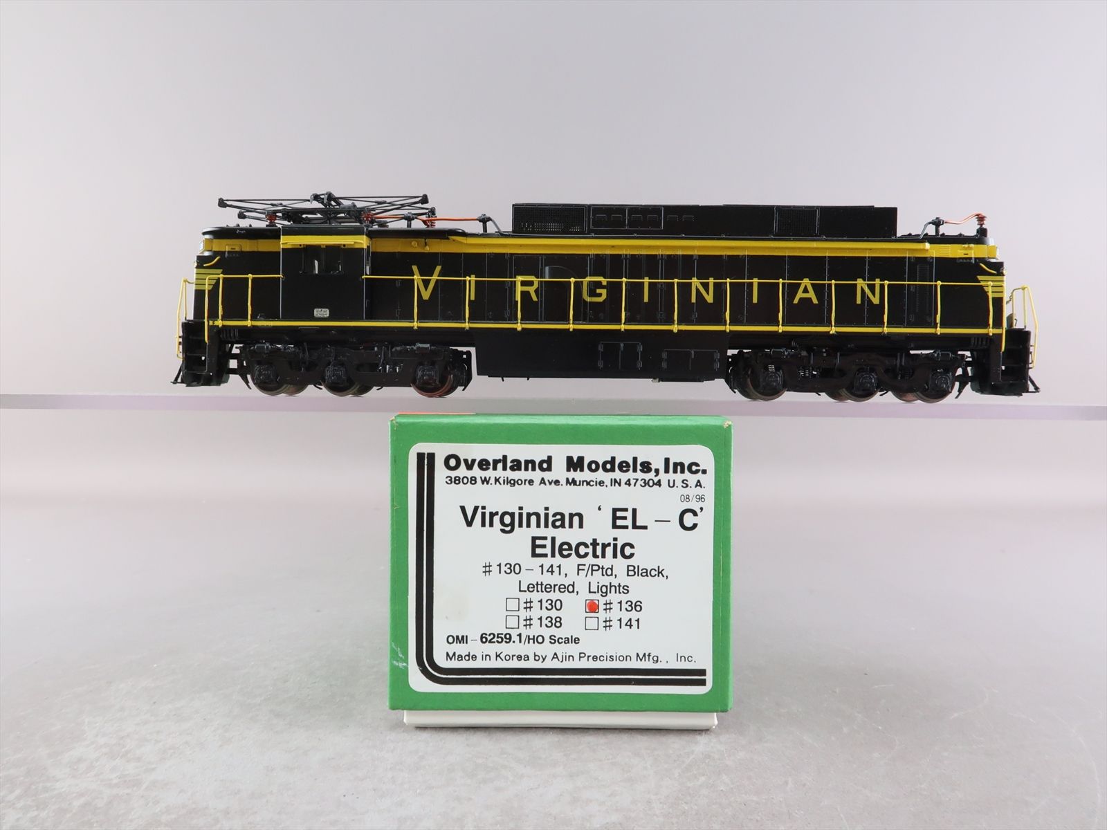 HO Brass Model - OMI 6259.1 VGN Virginian EL-C Electric Rectifier #136 ...