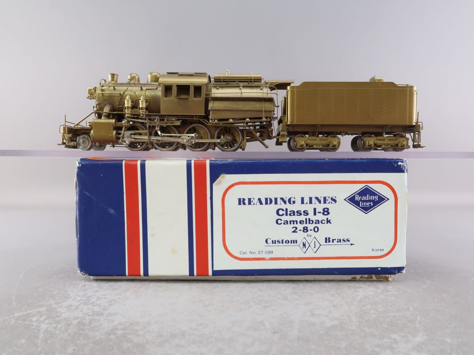 HO Brass Model - NJCB ST-899 RDG Reading Lines I-8 Camelback 2-8-0 ...