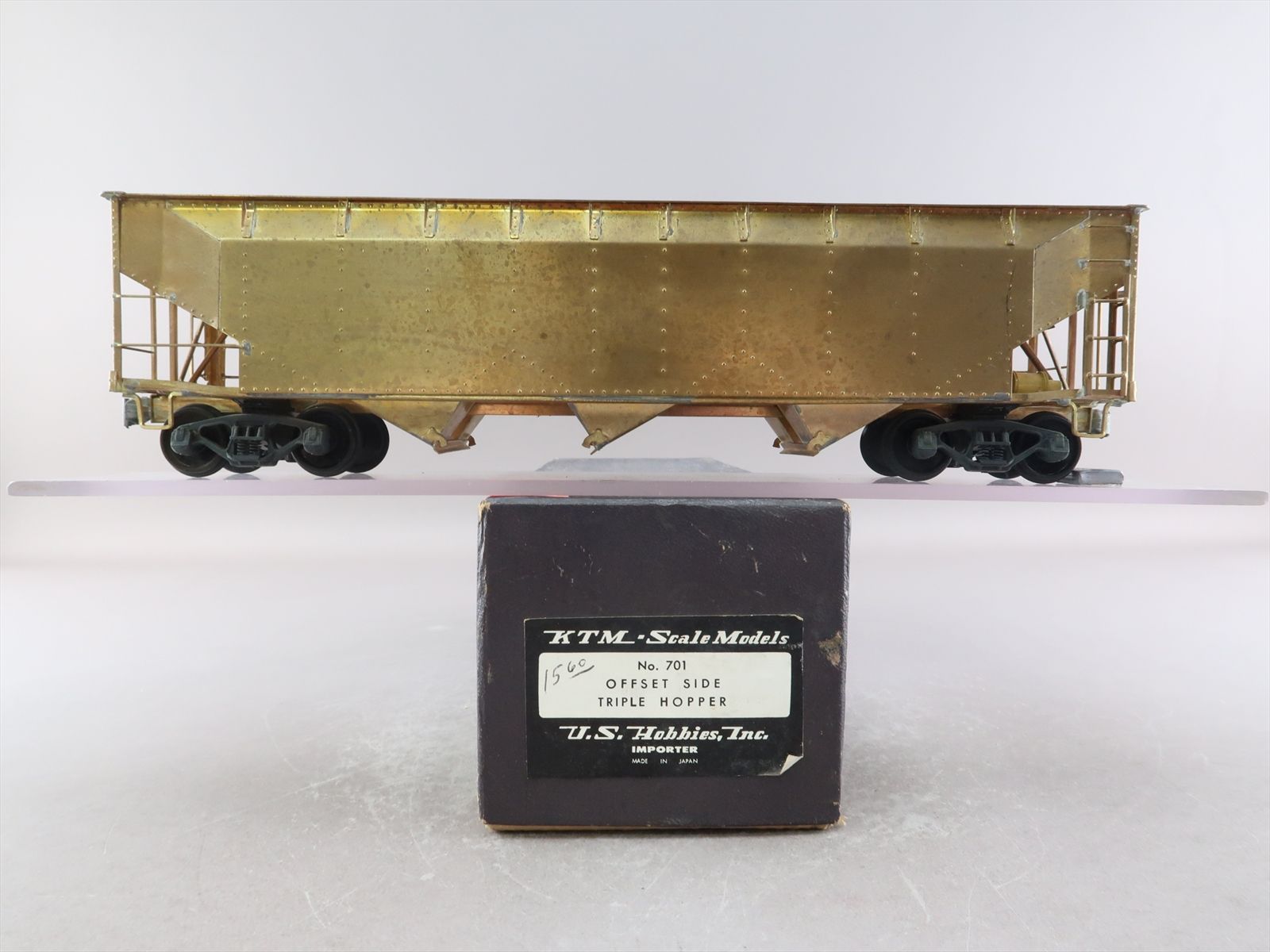 O Brass Model - USH U.S. Hobbies 701 Offset Side Triple Hopper 3-Bay ...