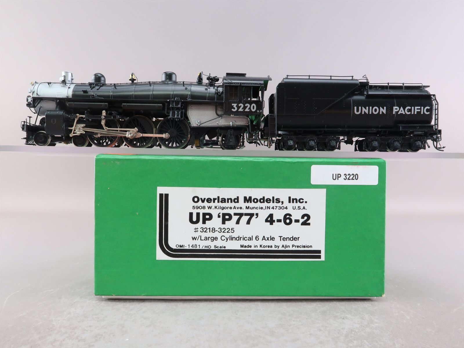 HO Brass Model - OMI 1481 UP Union Pacific 4-6-2 P77 #3220 w/ 6-Axle ...