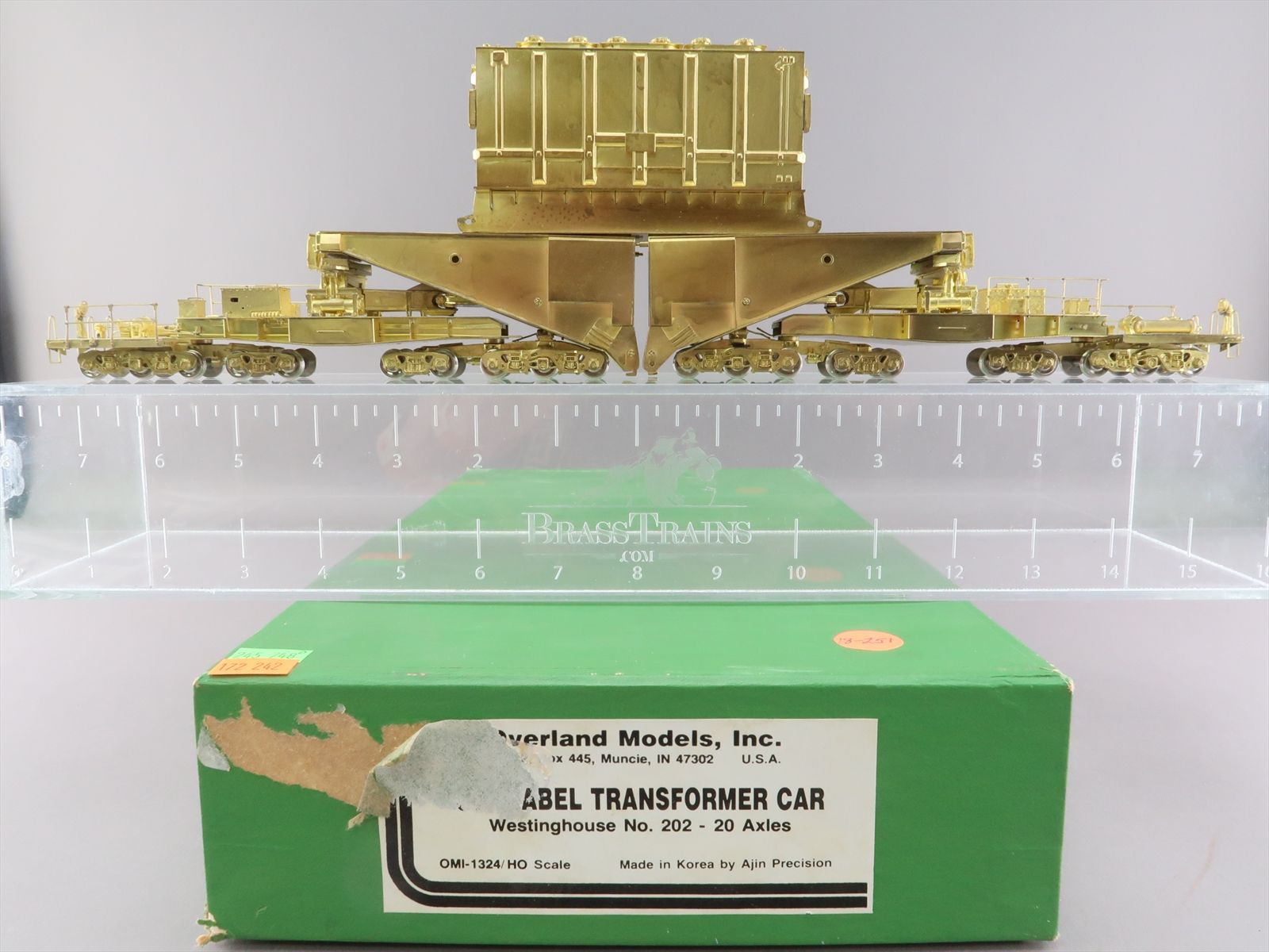 HO Brass Model - OMI 1324 WECX Westinghouse Schnabel Transformer Car ...