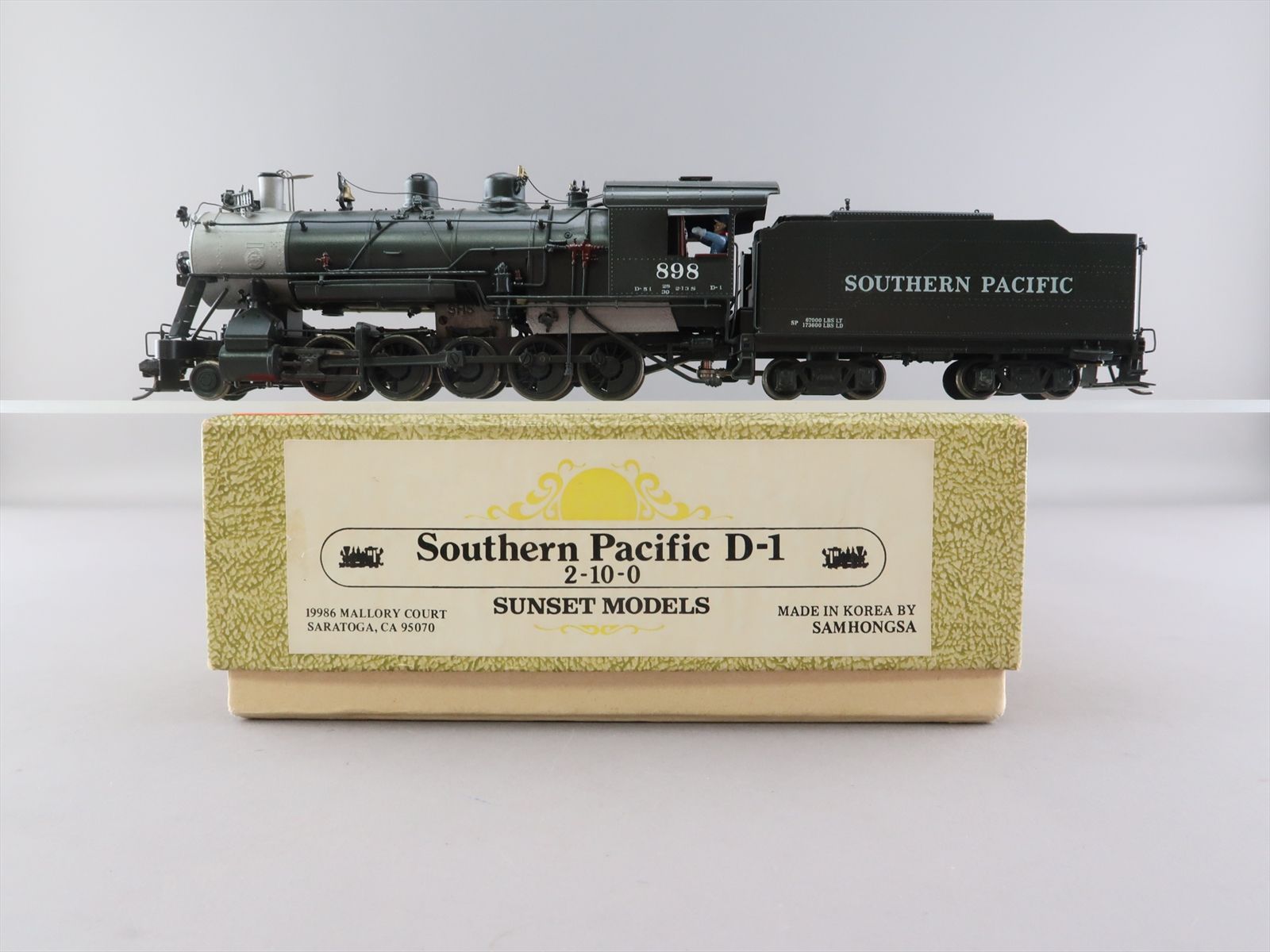 HO Brass Model - Sunset SP Southern Pacific 2-10-0 D-1 Decapod #898 ...