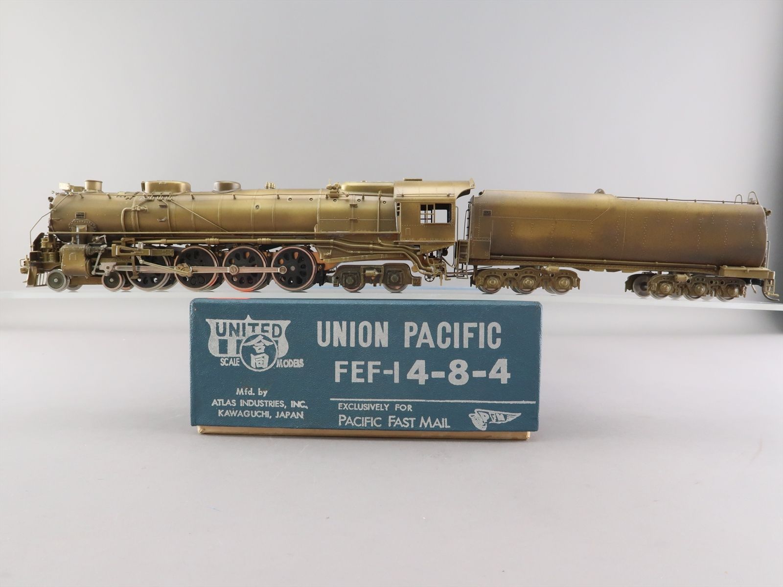 HO Brass Model - PFM UP Union Pacific FEF-1 4-8-4 #800 - Unpainted - 1974 Run - United - Atlas