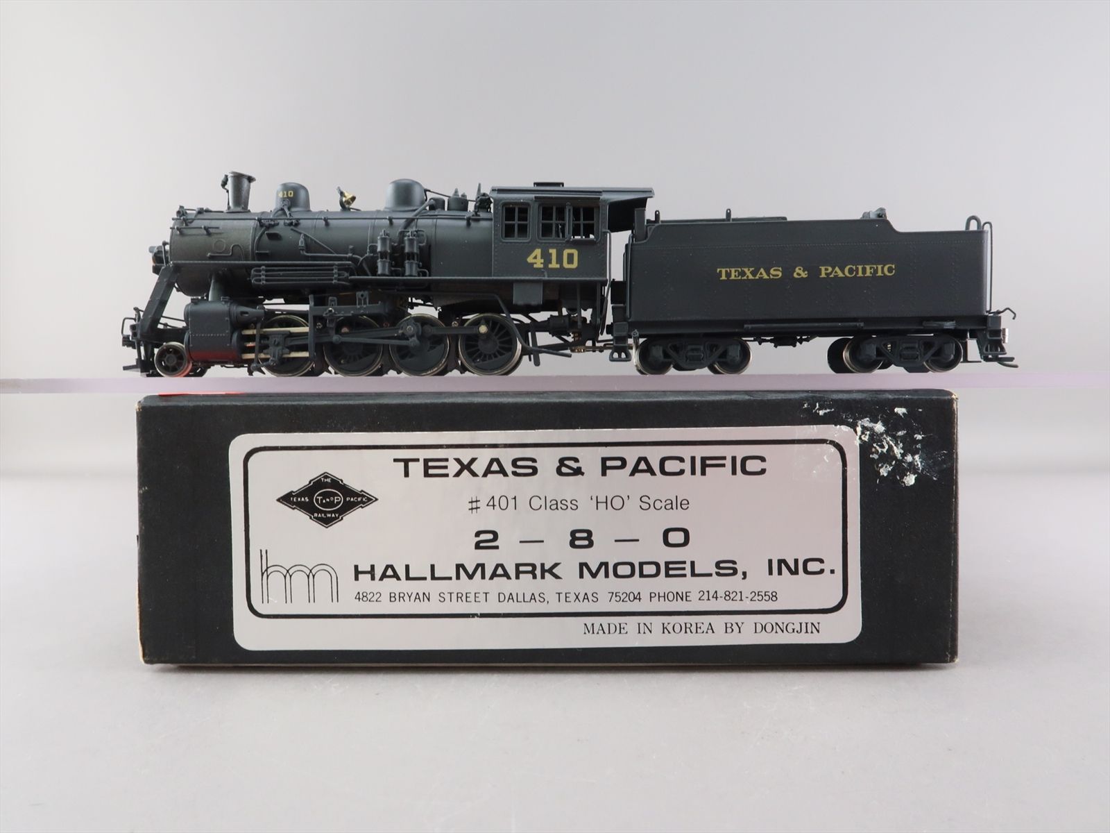 HO Brass Model - Hallmark T&P Texas & Pacific 2-8-0 #410 - Custom ...