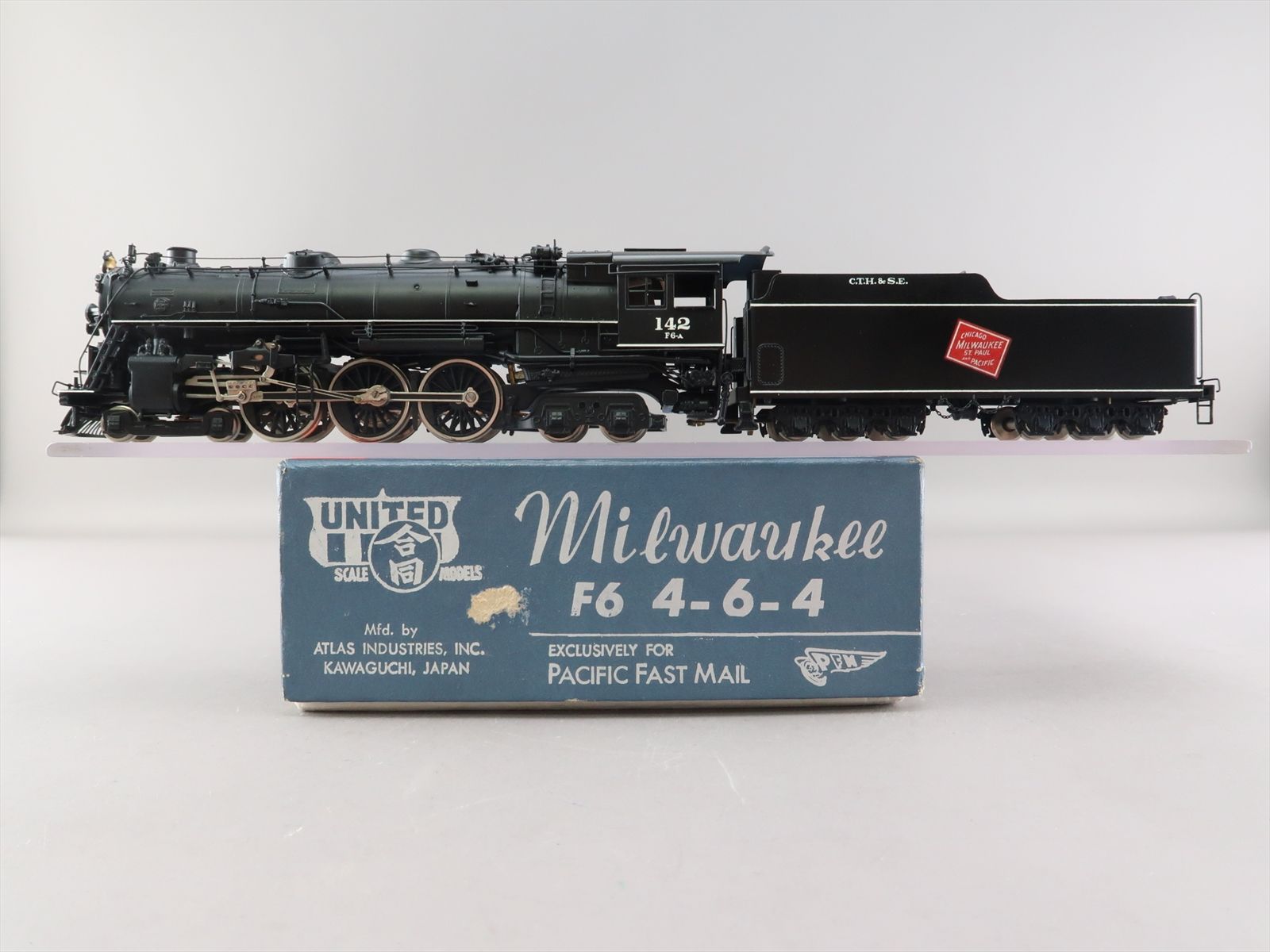 HO Brass Model - PFM Milwaukee Road F6 4-6-4 #142 - Custom - 1968 Run ...