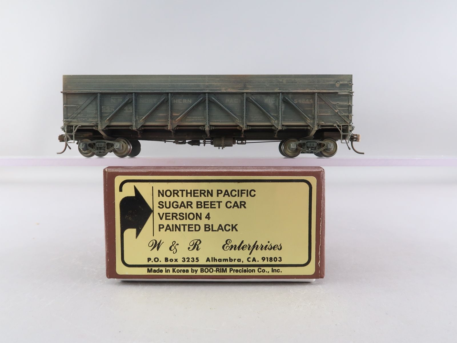 HO Brass Model - W&R NP Northern Pacific Sugar Beet Car Black Version 4 ...