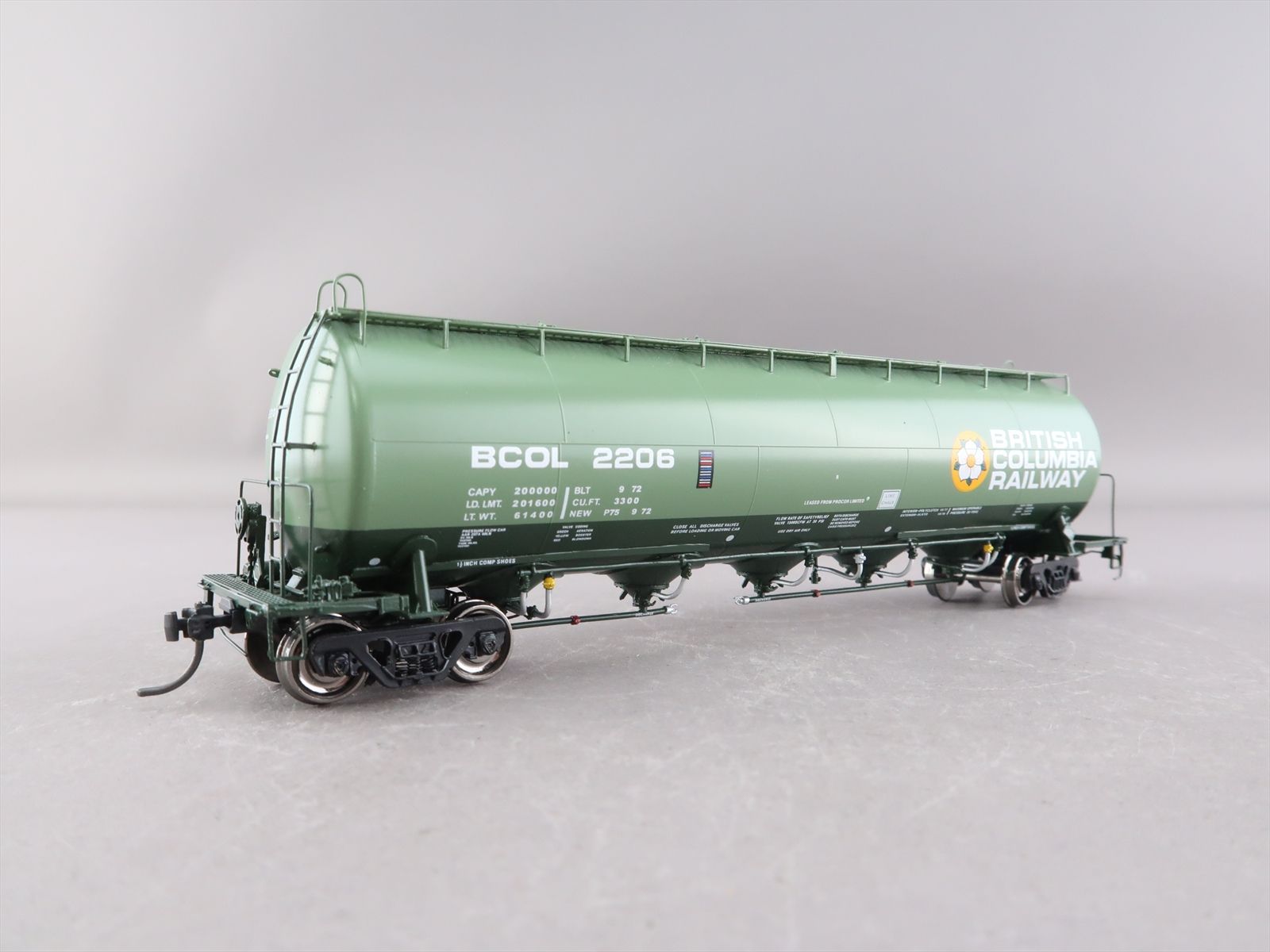 HO Brass Model - OMI 3390.2 BCR British Columbia Railway Procor ...