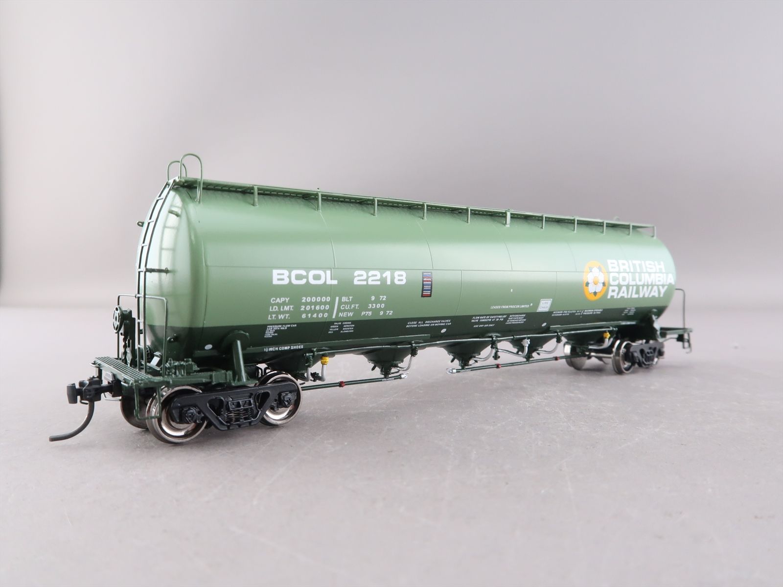 HO Brass Model - OMI 3390.2 BCR British Columbia Railway Procor ...