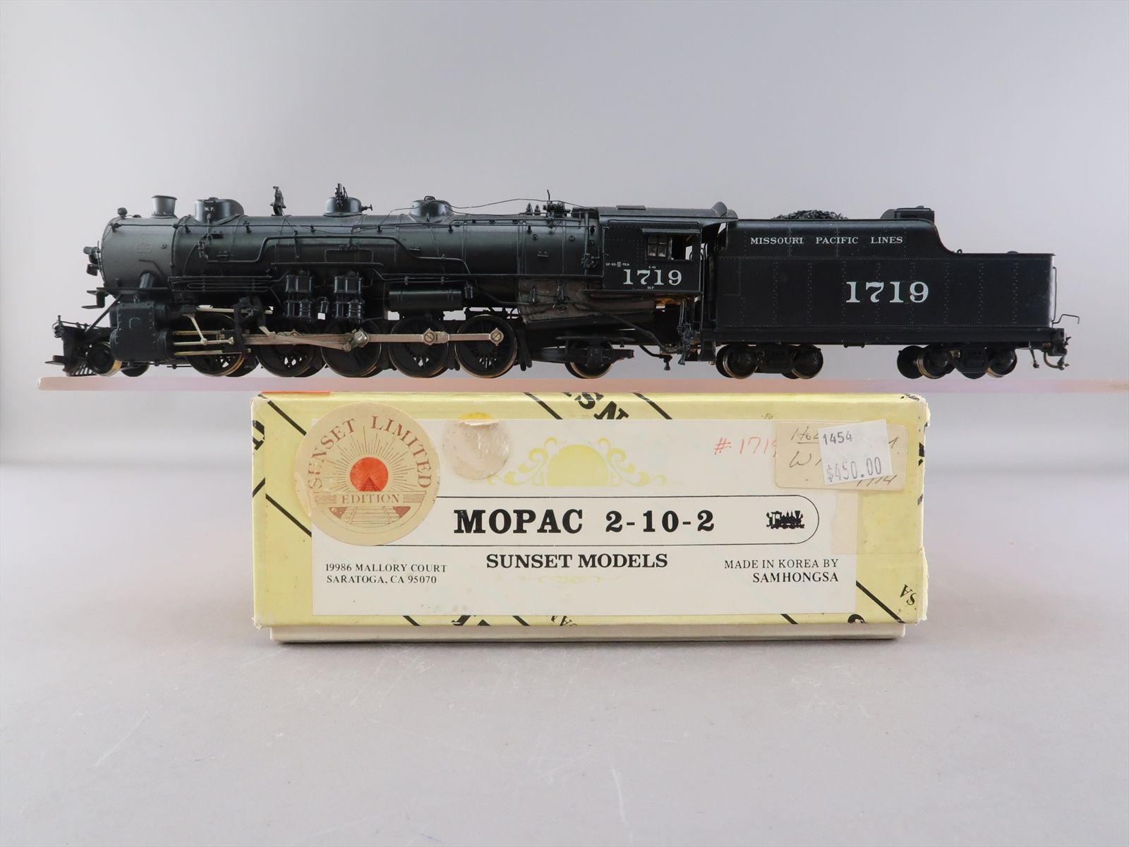 HO Brass Model - Sunset MP MoPac Missouri Pacific 2-10-2 #1719 - Custom ...