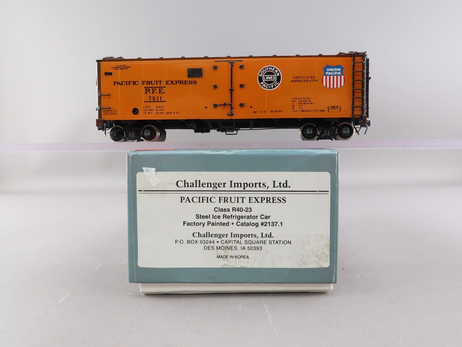 HO Brass Model - CIL 2137.1 PFE Pacific Fruit Express Union Pacific UP ...