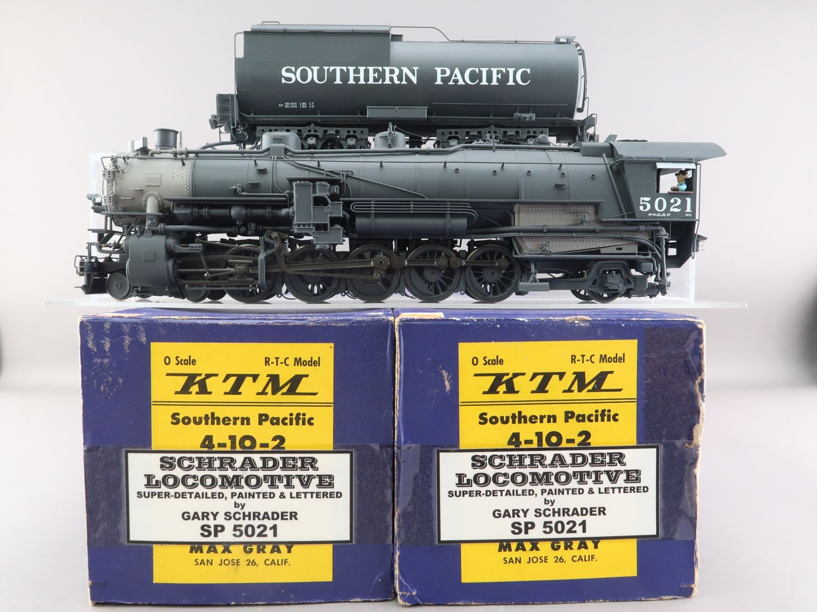 O Brass Model - MG Max Gray SP Southern Pacific SP-2 4-10-2 #5021 - Pro ...
