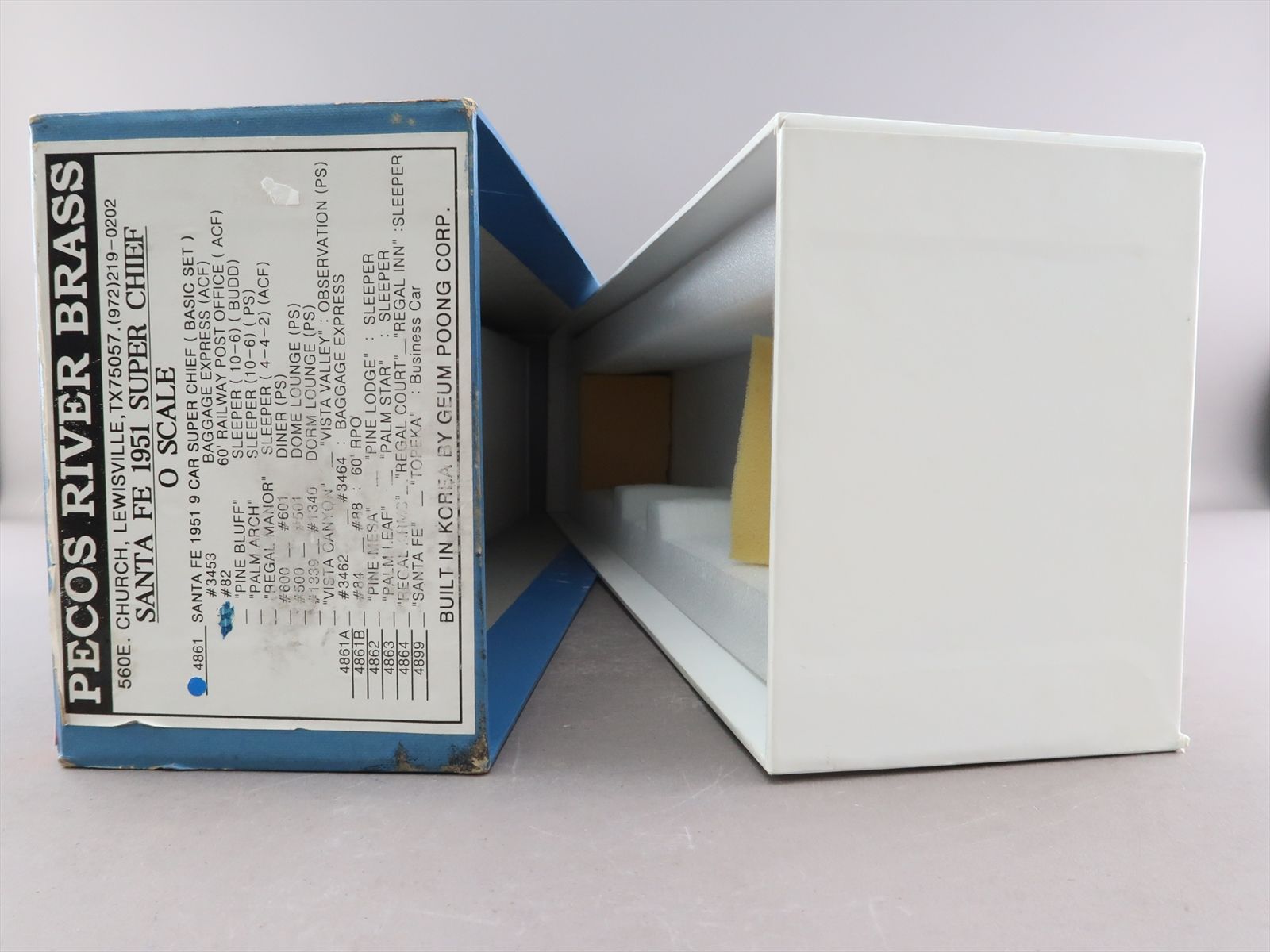 O Brass Model - Pecos River Brass 4861B AT&SF Santa Fe 1951 Super Chief ...