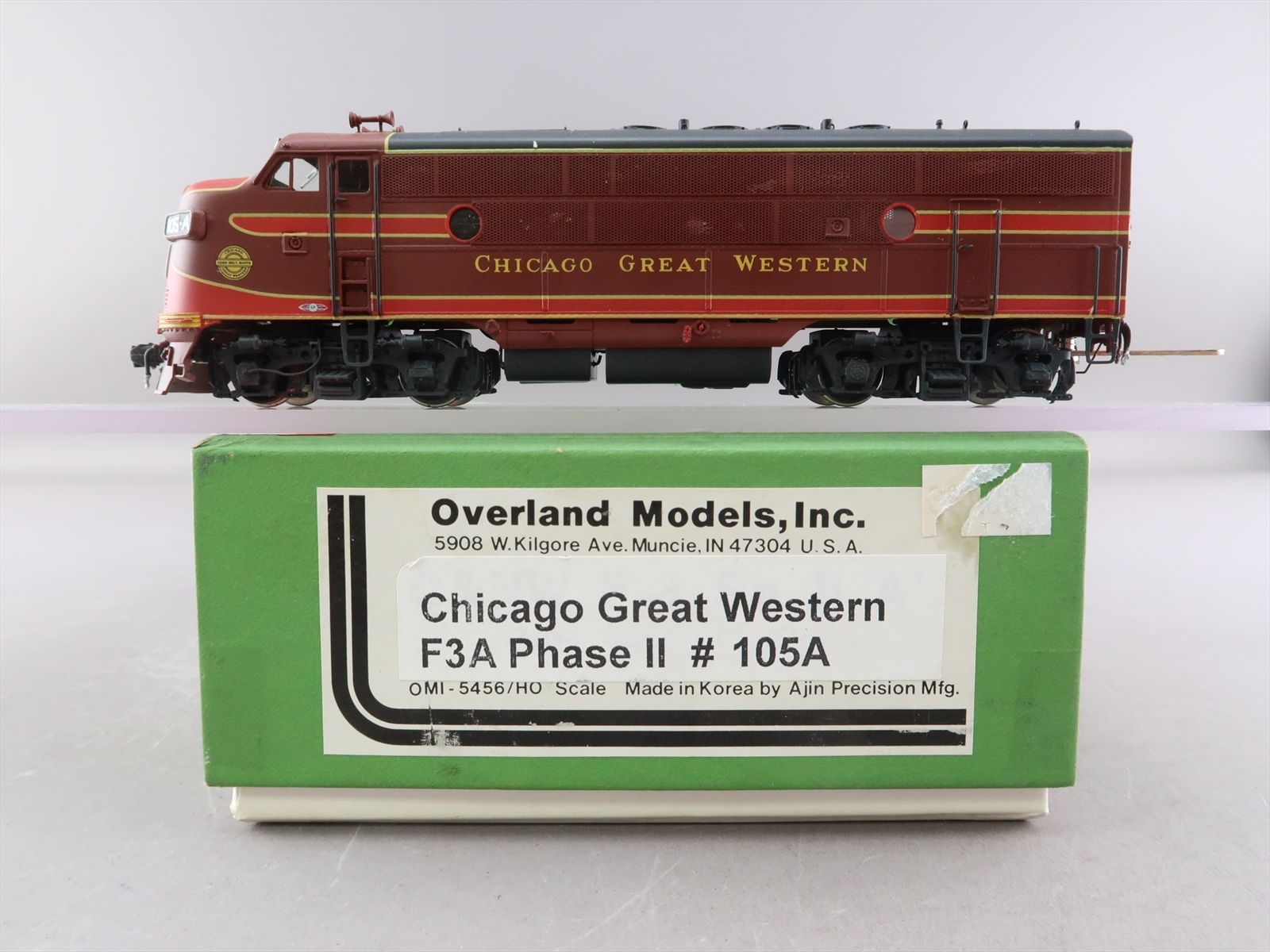 HO Brass Model - OMI 5456 CGW Chicago Great Western F3 F3A Phase II ...