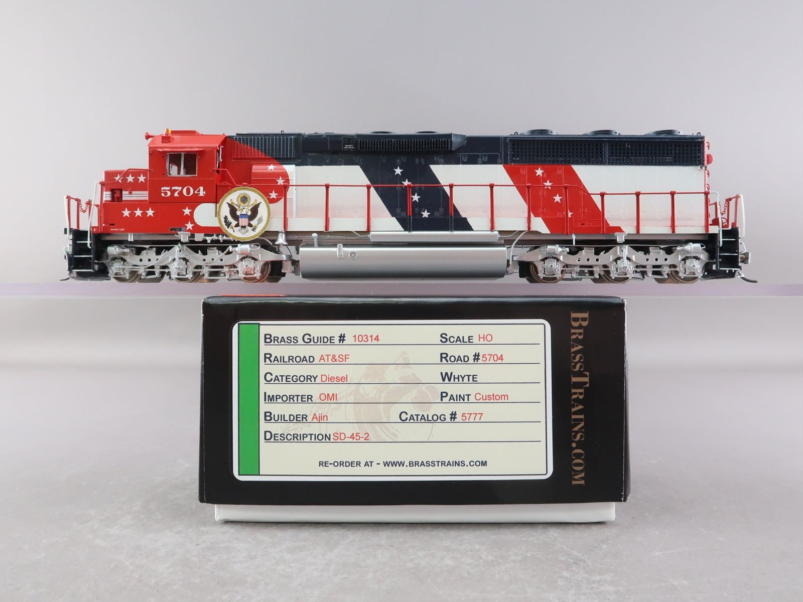 HO Brass Model - OMI 5777 AT&SF Santa Fe SD45-2 w/ Anti-Climber ...
