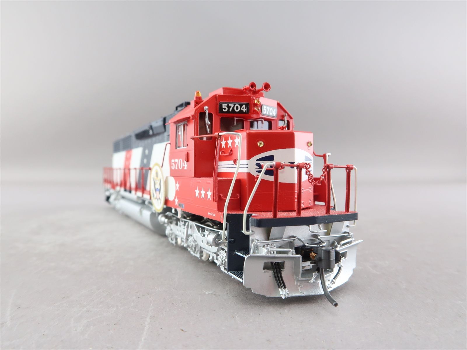 HO Brass Model - OMI 5777 AT&SF Santa Fe SD45-2 w/ Anti-Climber Bicentennial Scheme #5704 ...
