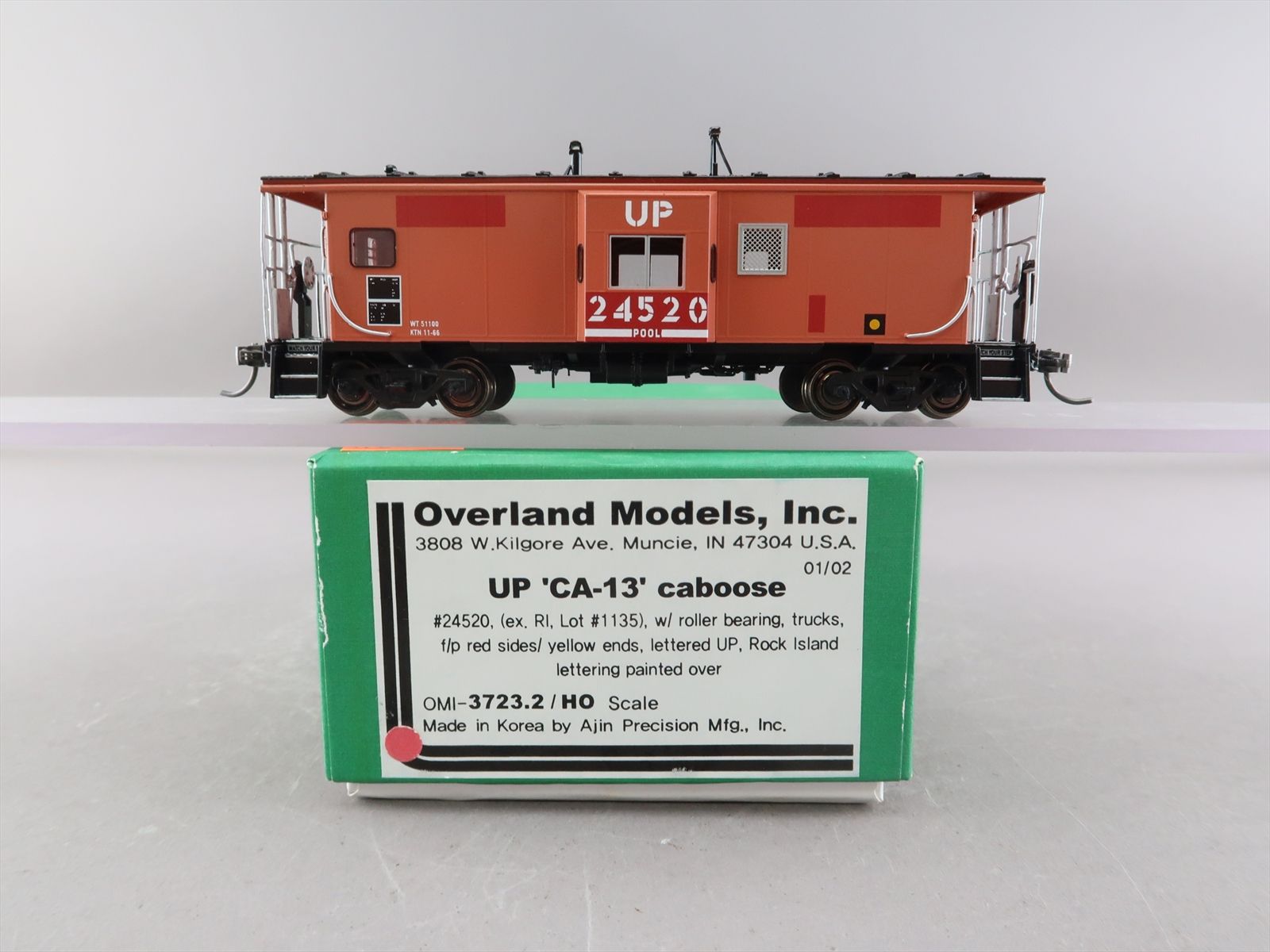 HO Brass Model - OMI 3723.2 UP Union Pacific CA-13 Caboose #24520 Rock ...