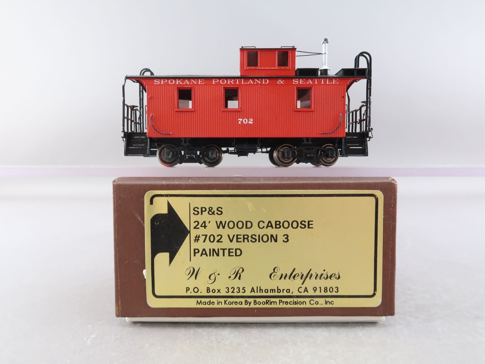 HO Brass Model - W&R SP&S Spokane Portland & Seattle 24' Wood Caboose ...