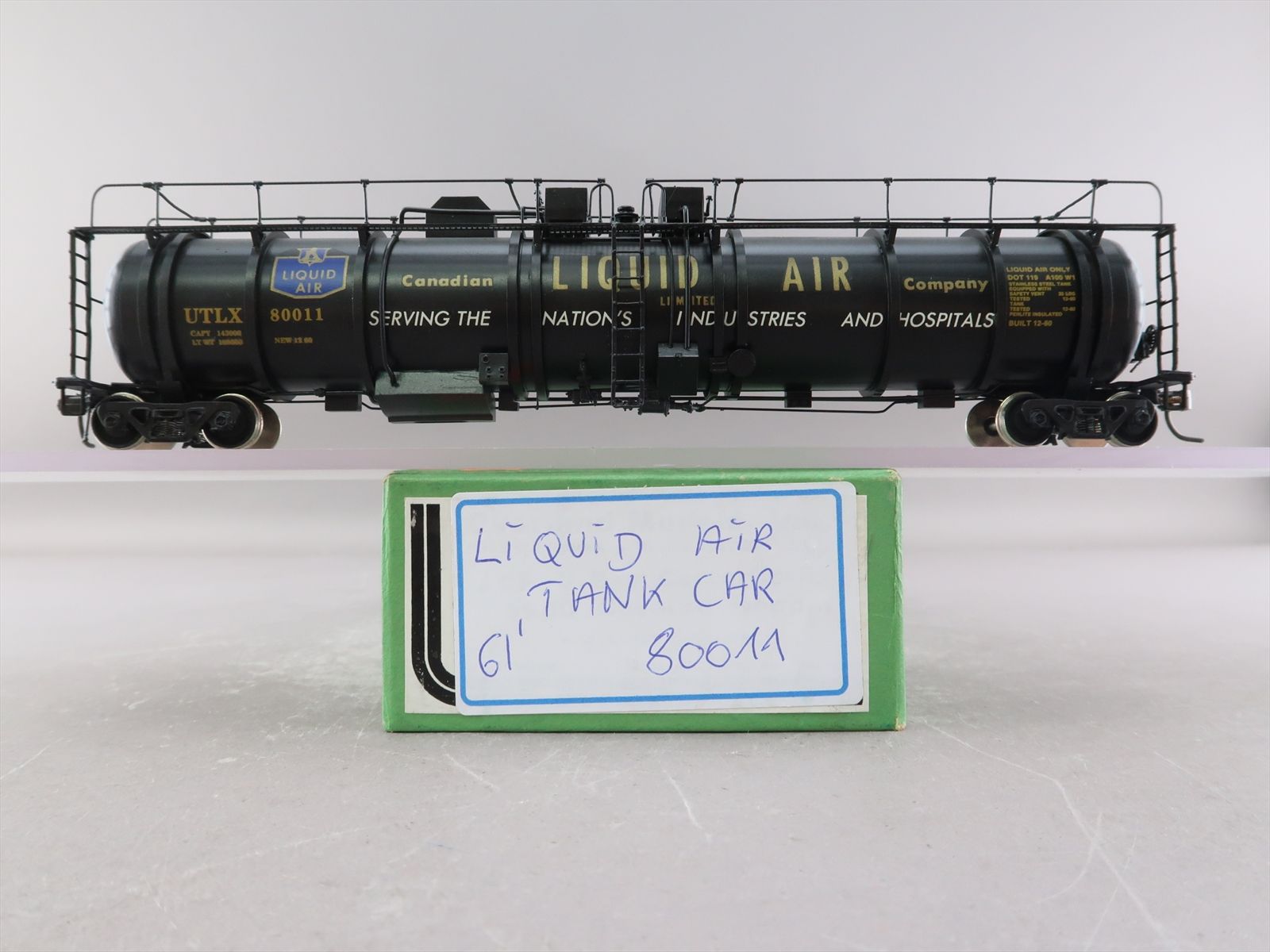 HO Brass Model - OMI 3029 UTLX Canadian Company Limited 61' Liquid Air ...