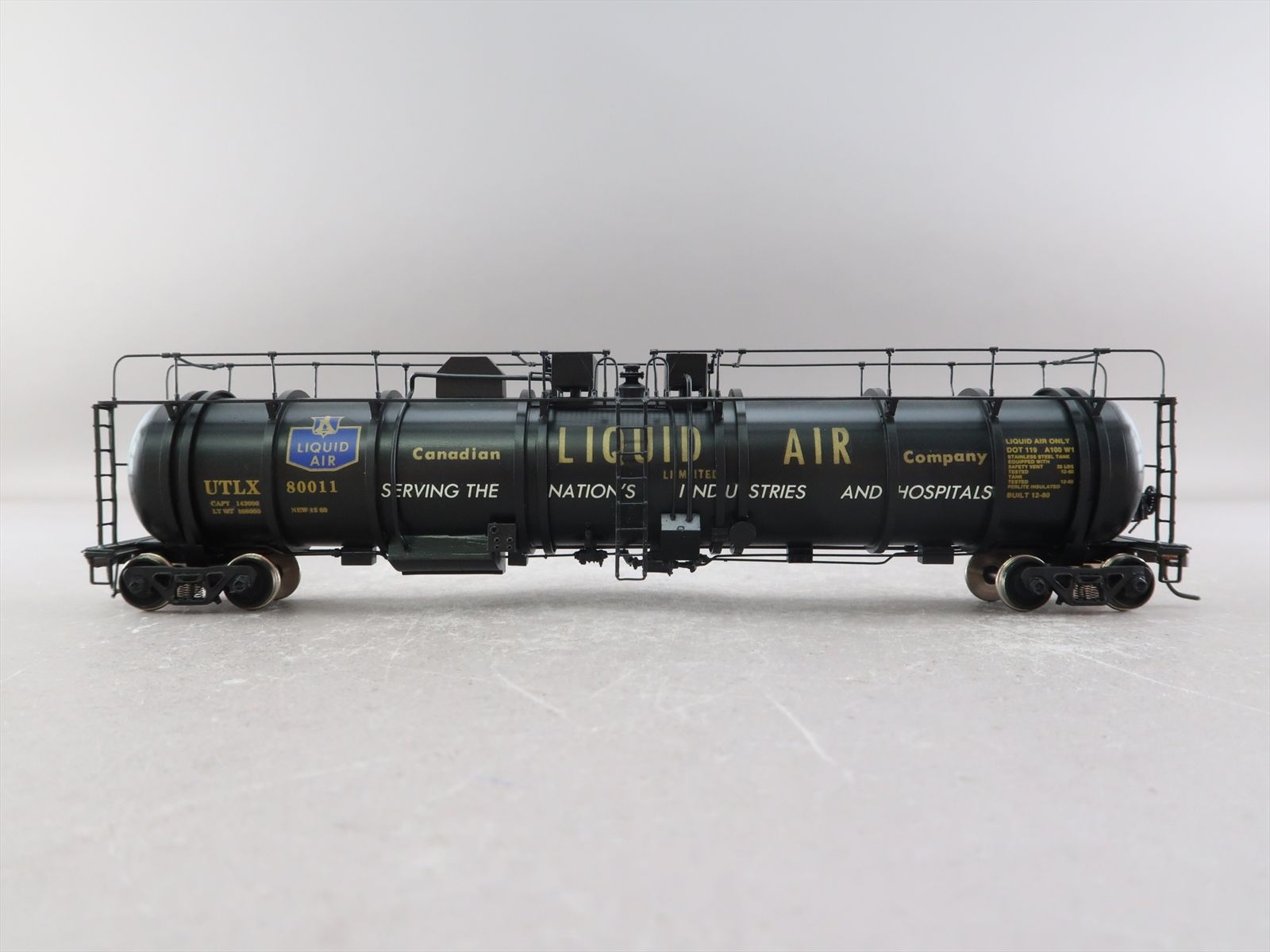 HO Brass Model - OMI 3029 UTLX Canadian Company Limited 61' Liquid Air ...