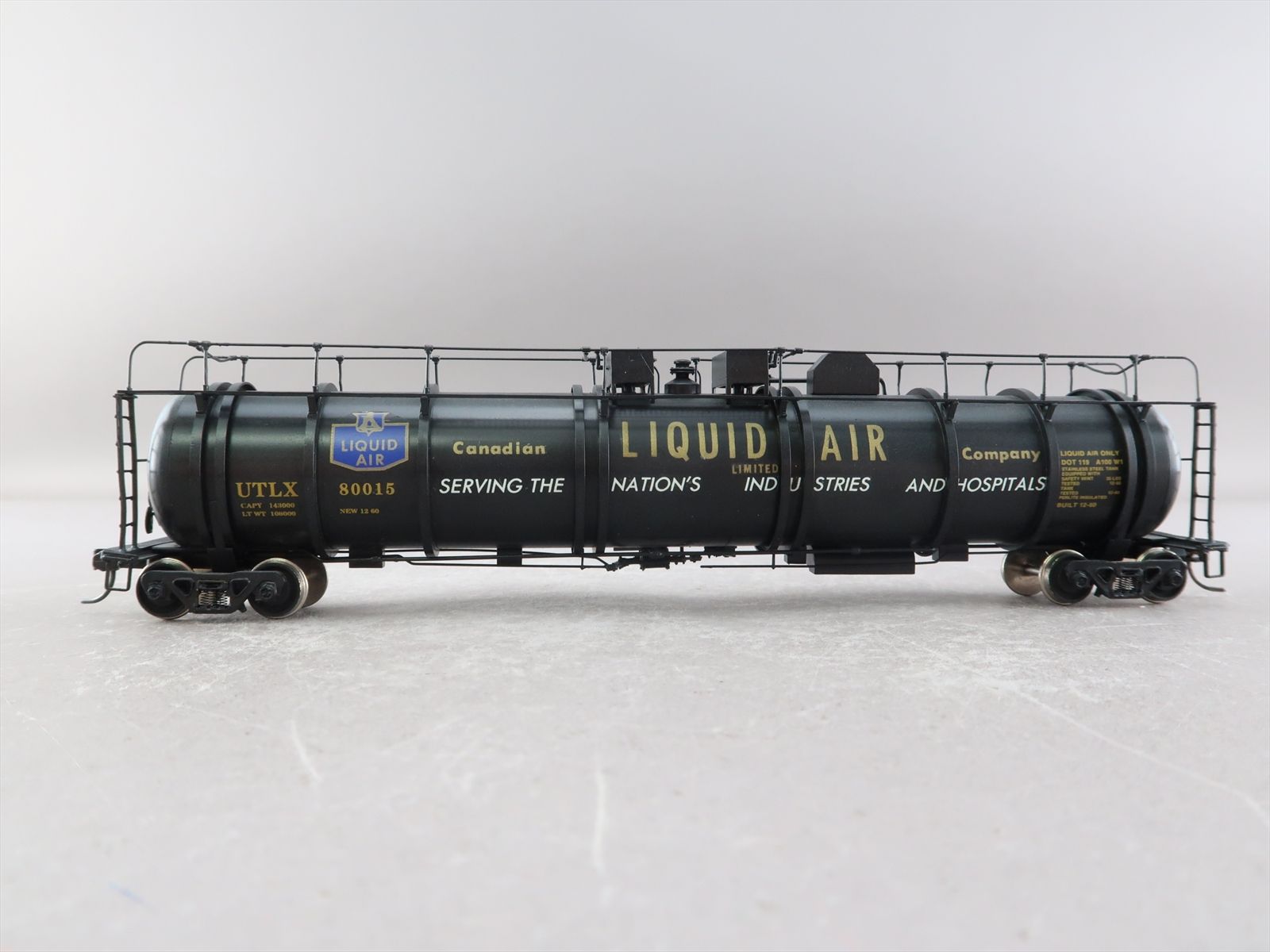 HO Brass Model - OMI 3029 UTLX Canadian Company Limited 61' Liquid Air ...