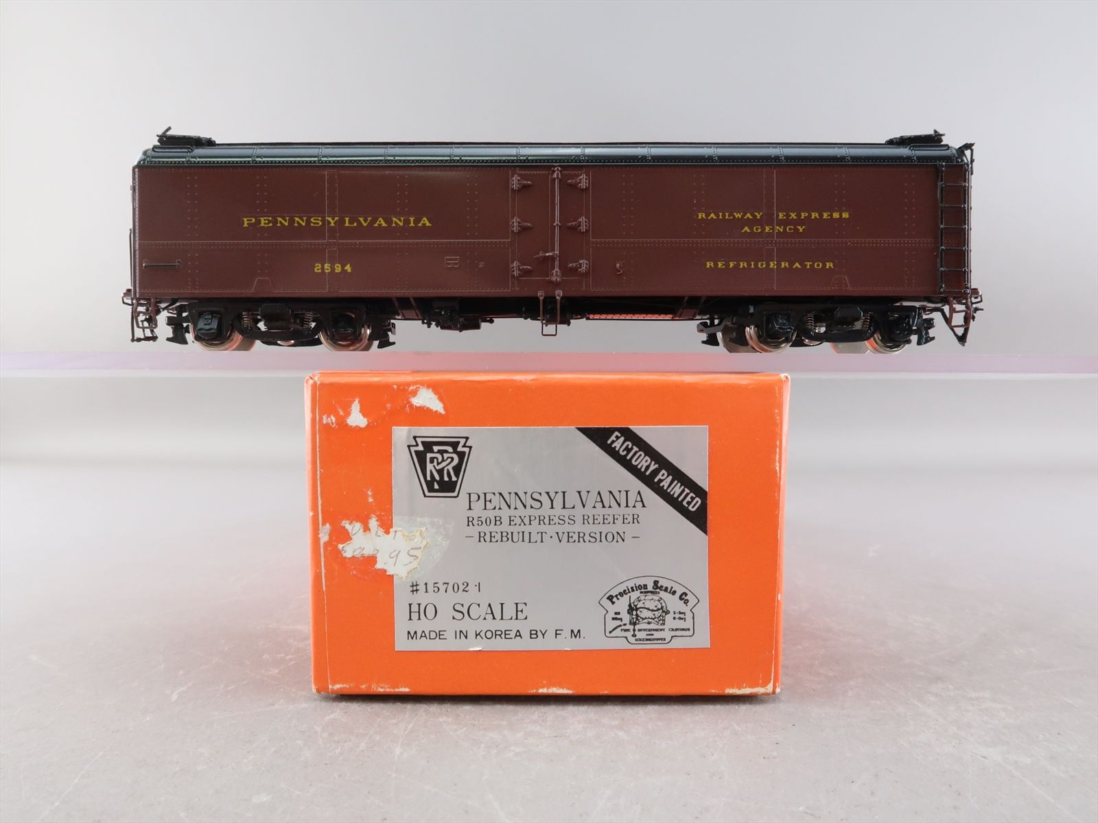 HO Brass Model - PSC 15702-1 PRR Pennsylvania R50B Express Reefer #2594 ...