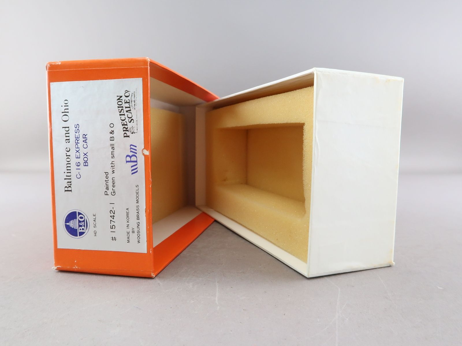 HO Brass Model - PSC 15742-1 B&O Baltimore & Ohio C-16 Boxcar Box Car ...