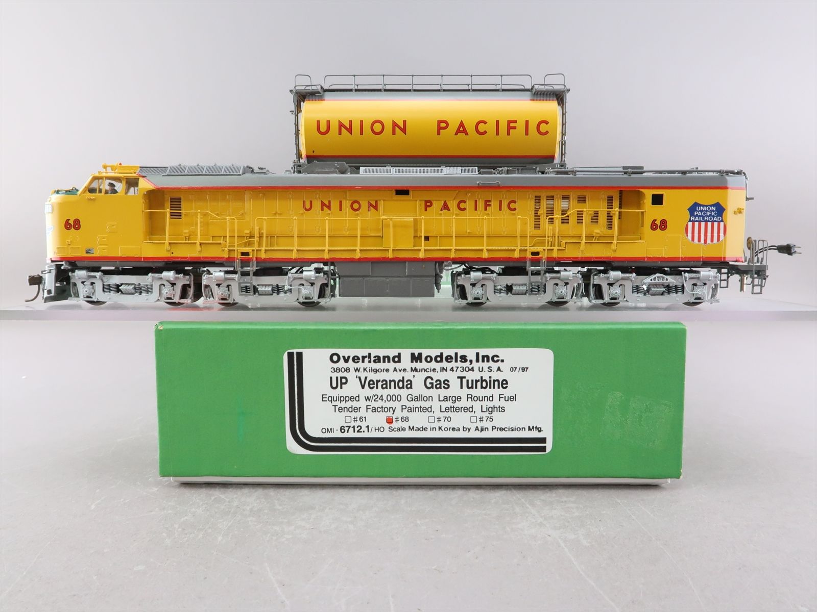 HO Brass Model - OMI 6712.1 UP Union Pacific Veranda Gas Turbine 24000 ...