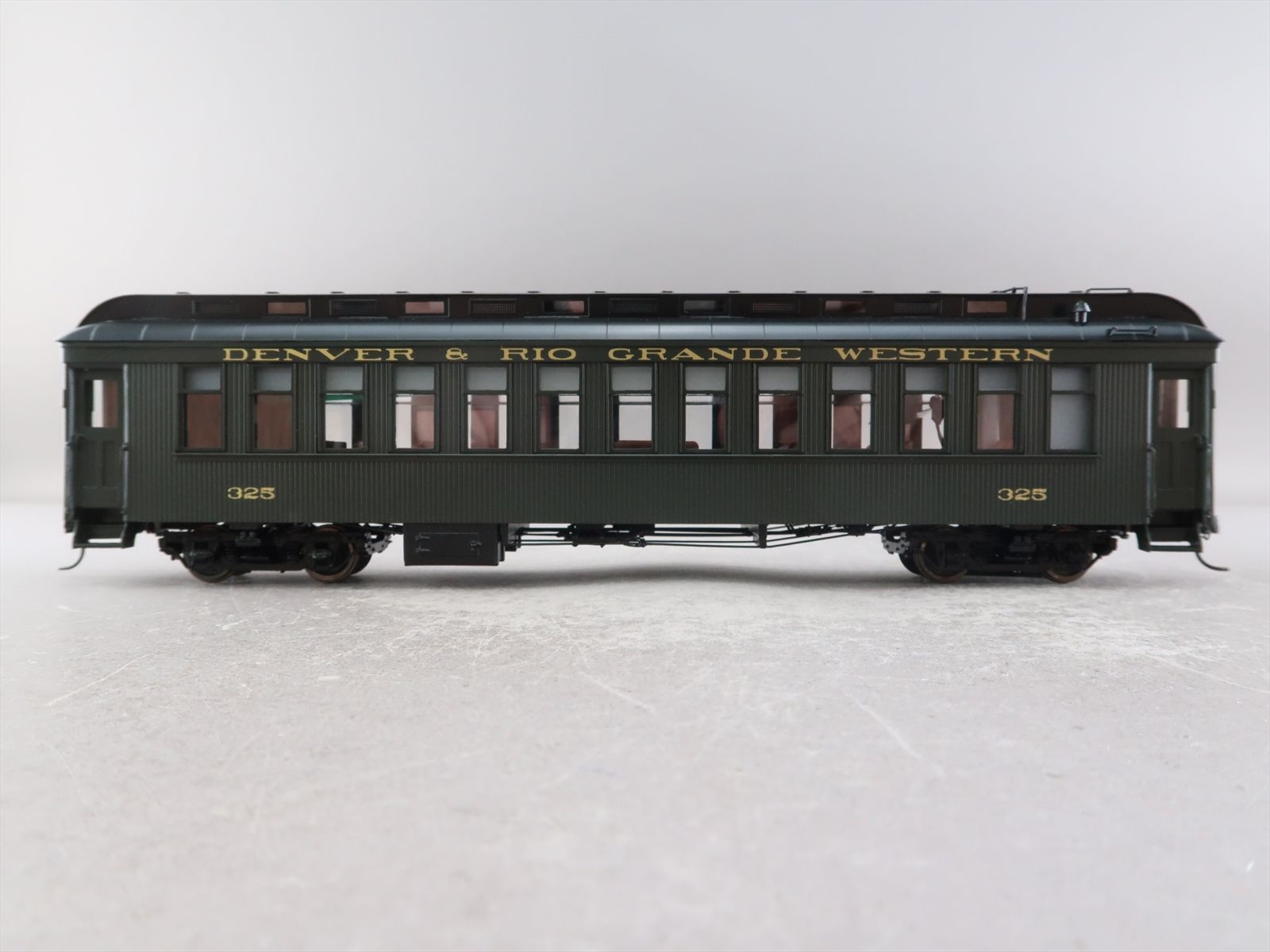 On3 Brass Model - PSC 17187-1 D&RGW Rio Grande Coach #325 - F/P + Interior - Made in Korea