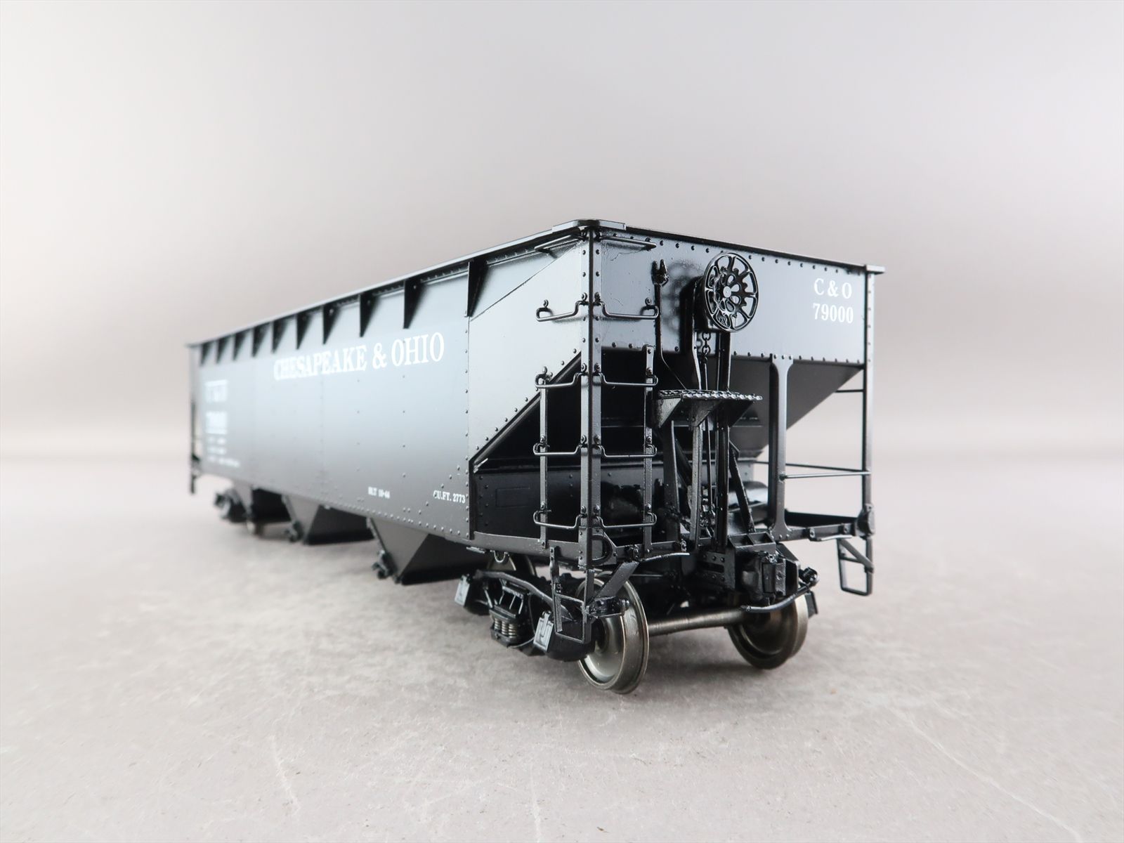 O Brass Model - PSC 17217-8 C&O Chesapeake & Ohio 70-Ton Triple Bay 3 ...