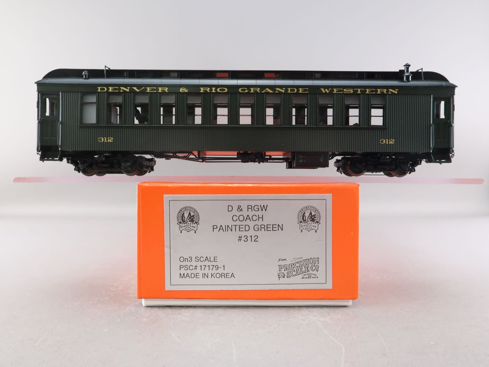 On3 Brass Model - PSC 17179-1 D&RGW Rio Grande Coach #312 - F/P ...