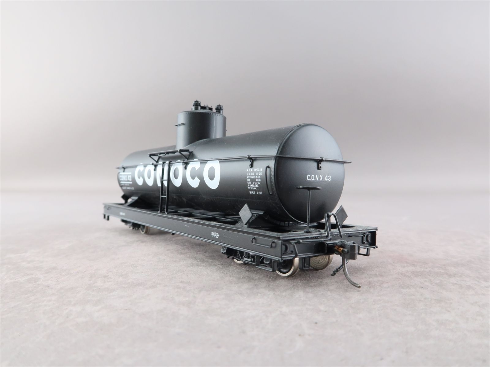 Sn3 Brass Model - P-B-L Milestone Conoco Short Dome Tank Car #43 Black ...