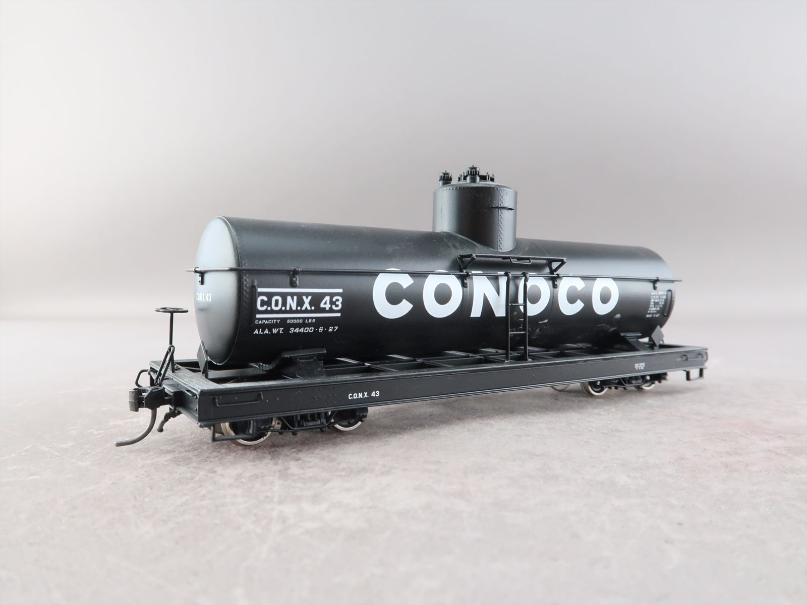 Sn3 Brass Model - P-B-L Milestone Conoco Short Dome Tank Car #43 Black ...