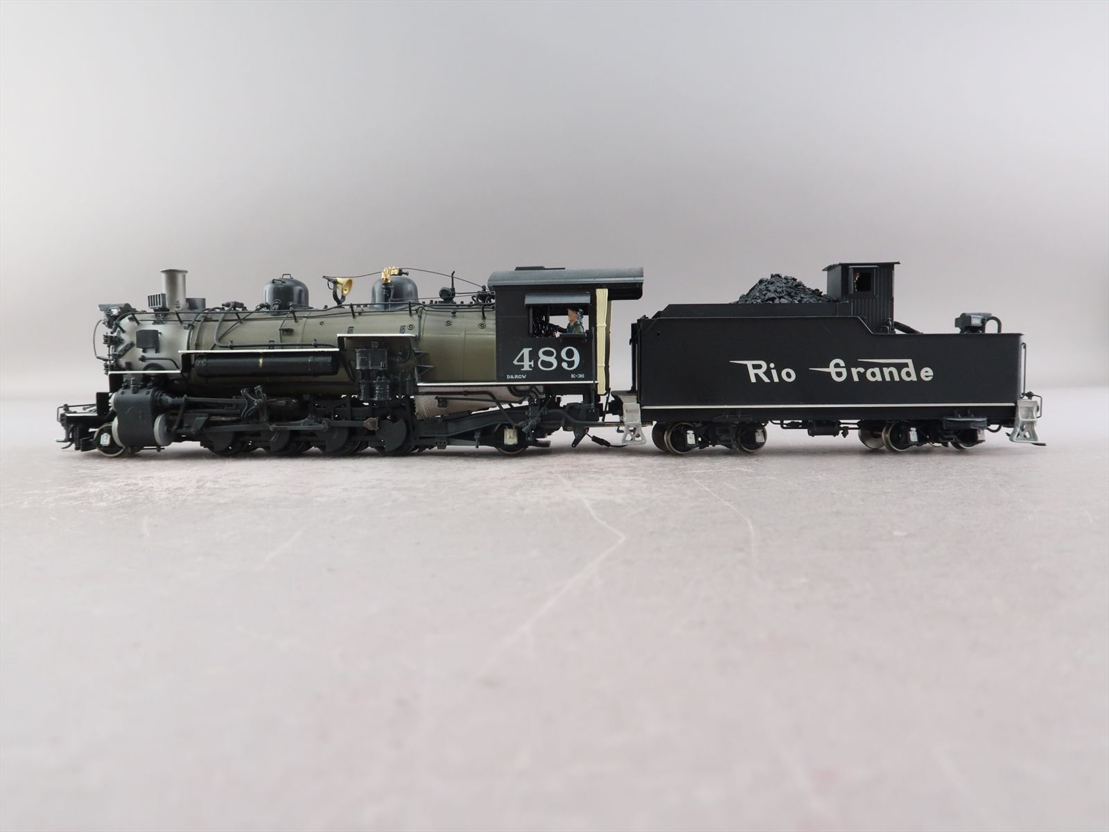 Sn3 Brass Model - P-B-L D&RGW Rio Grande K-36 2-8-2 Fantrip Special Green Boiler #489 - F/P ...