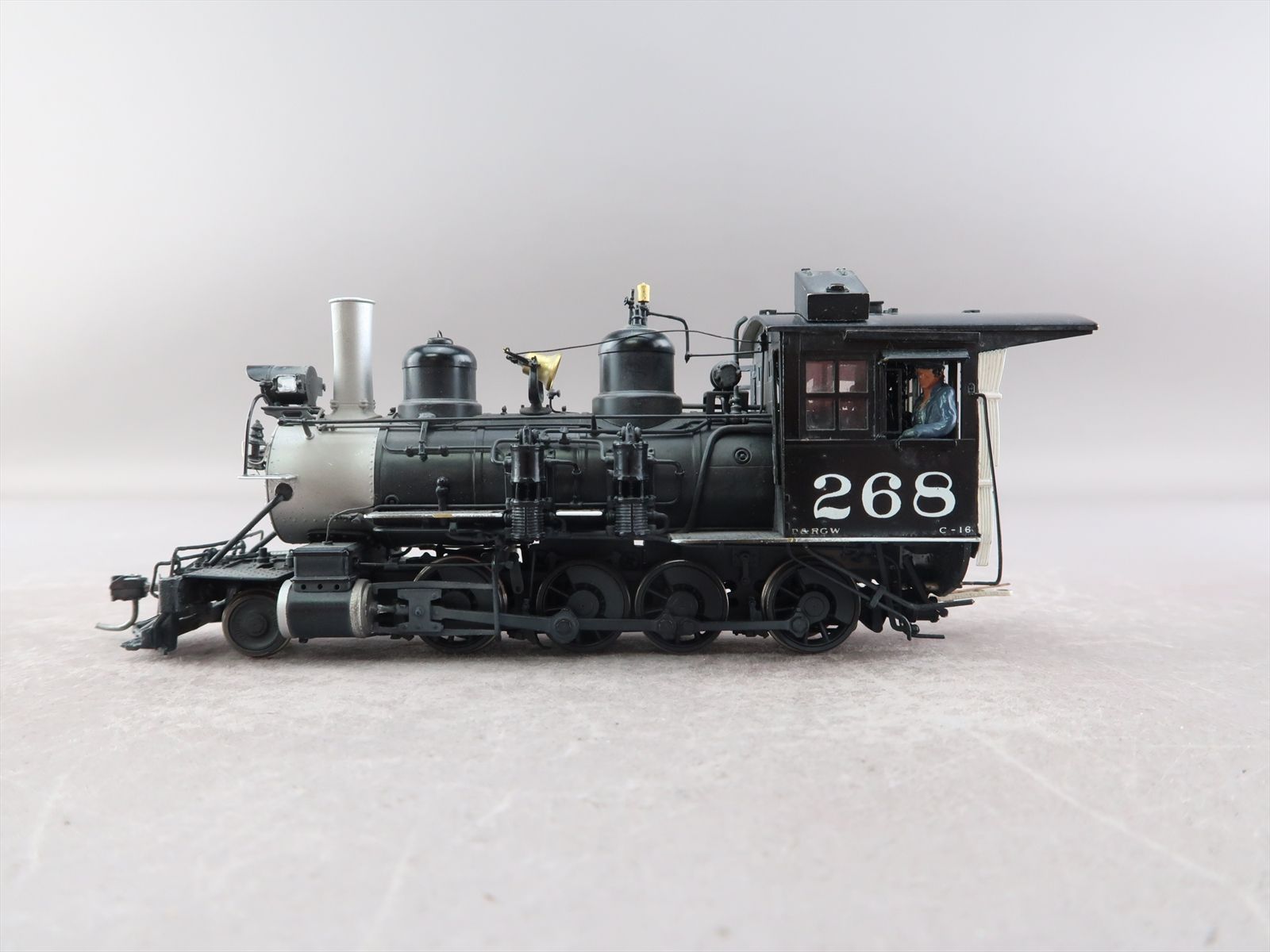 Sn3 Brass Model - P-B-L D&RGW Rio Grande 2-8-0 1940 #268 Black - F/P ...